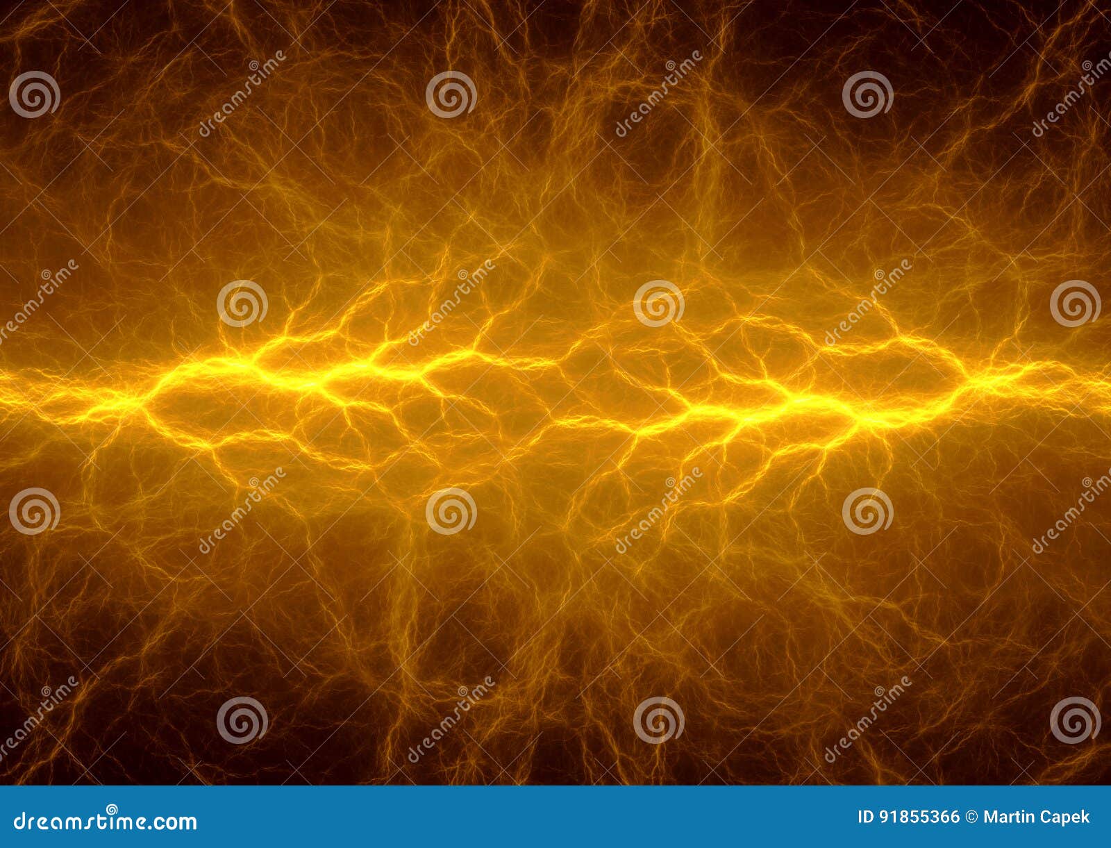 Golden Lightning With Diamonds On Transparent Background Stock Image ...