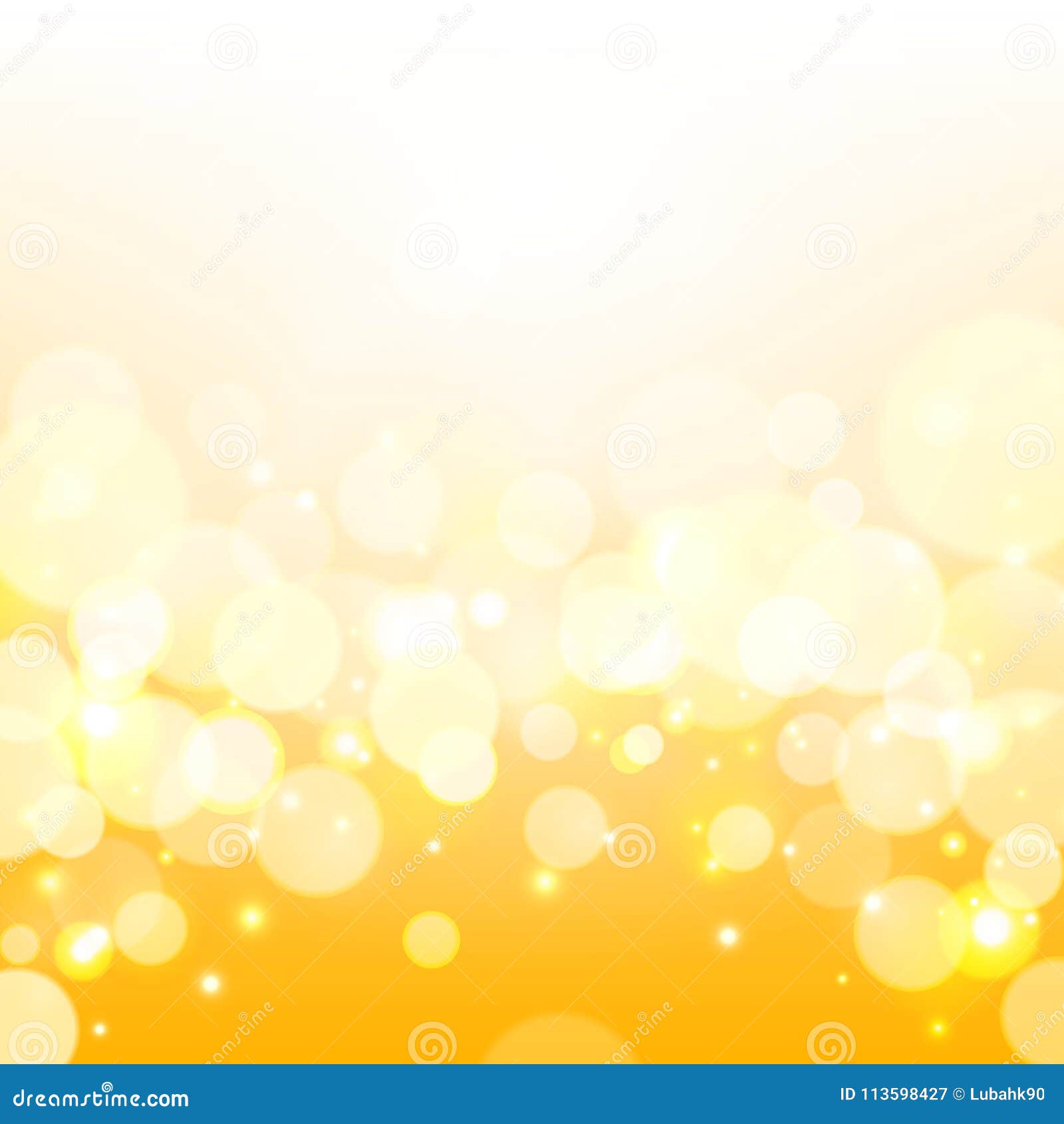 Golden Lights Background. Yellow Shine Vector Background Stock Vector ...