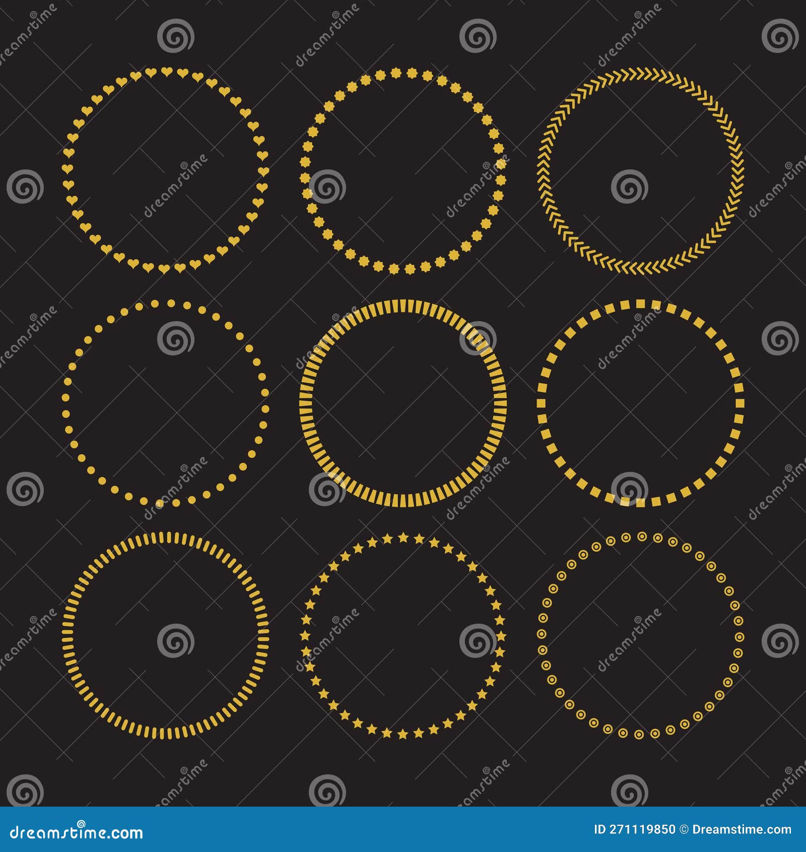 Empty Assorted Shapes Modern Labels, Banners, Stickers, And Dividers ...