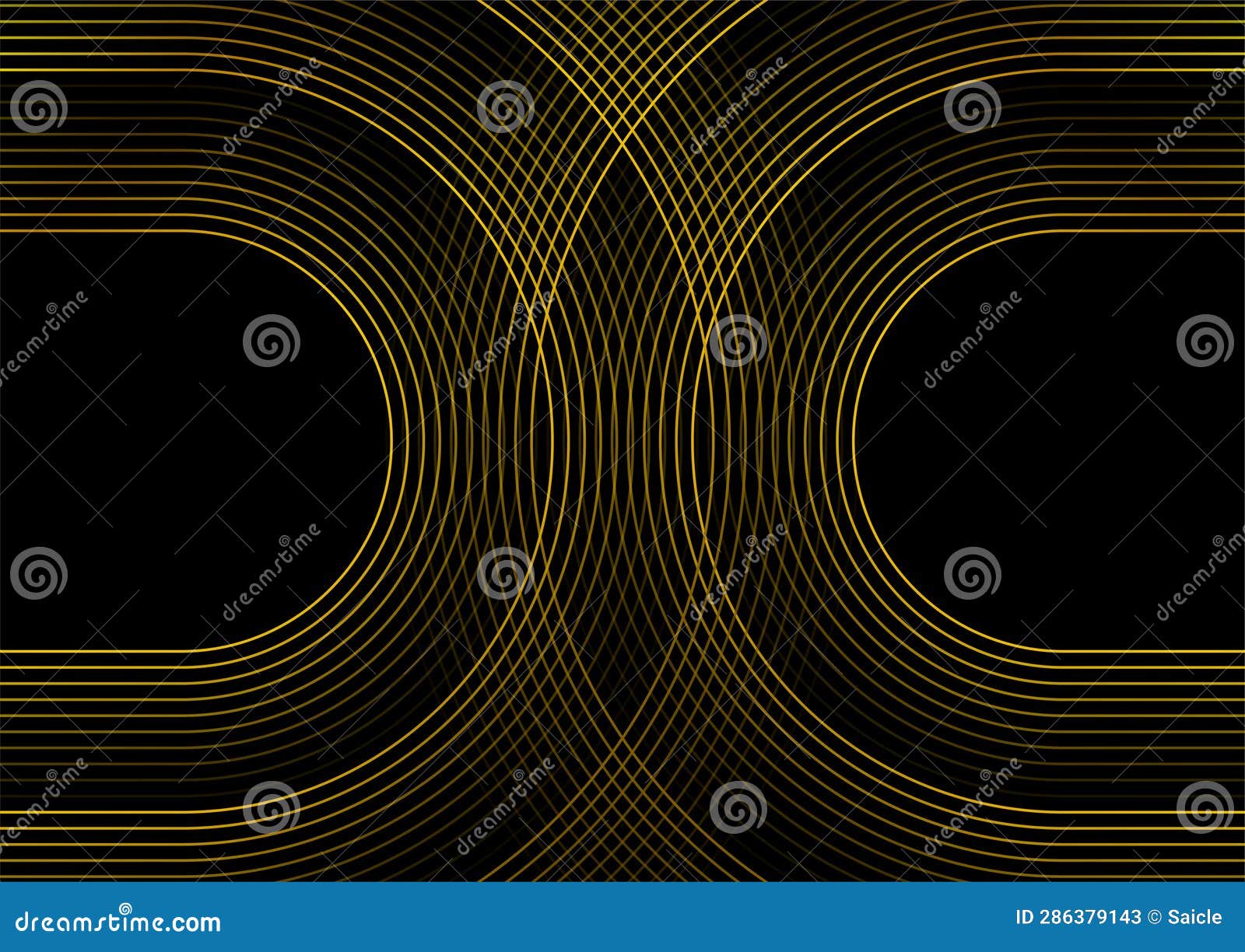 Golden Linear Pattern Abstract Geometric Tech Background Stock Vector ...