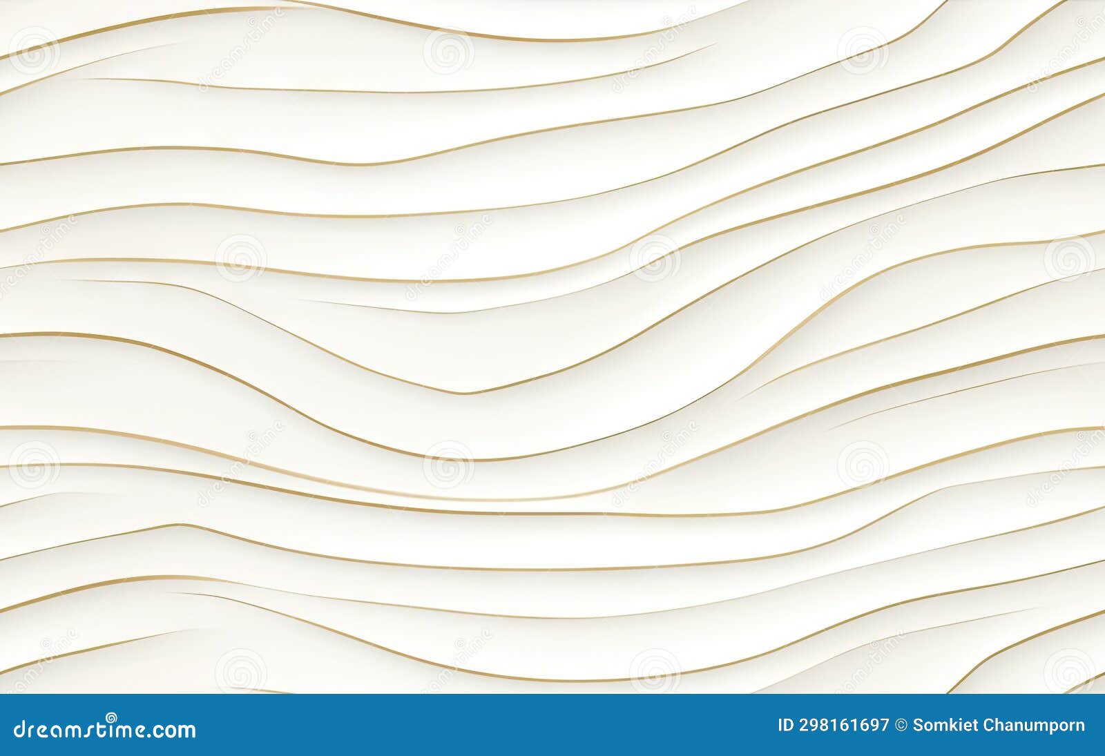 Golden Lines Seamless Pattern on a White Background. Fabric and Print ...