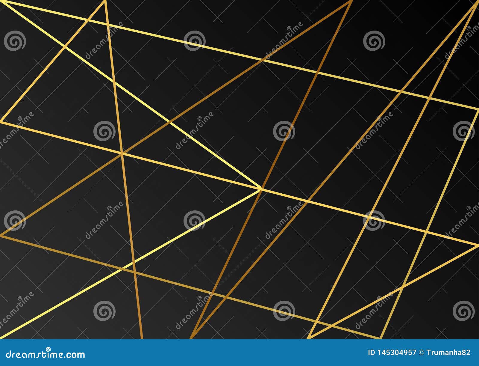 Shining Golden Lines Texture in Black Background Stock Vector ...