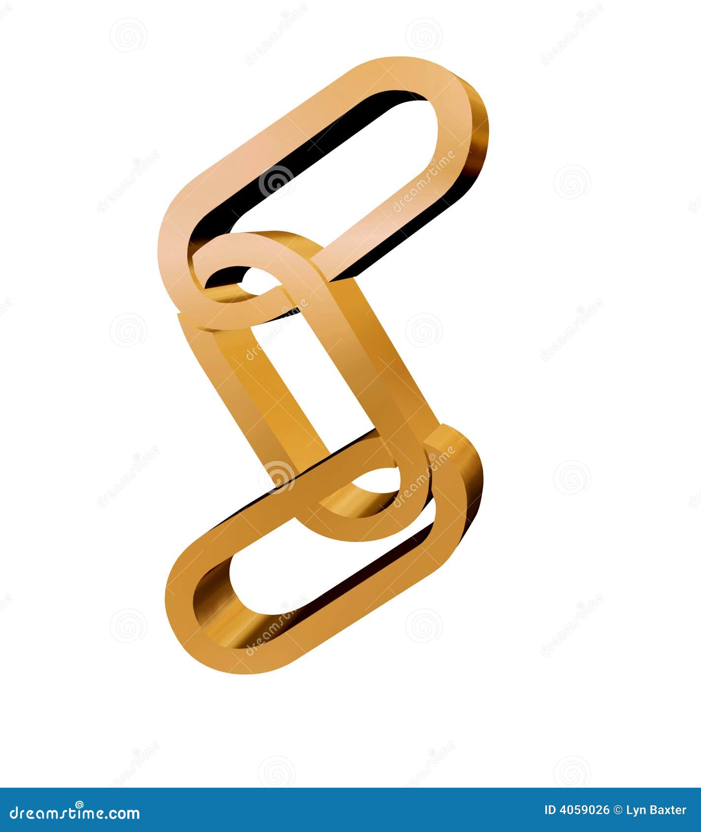 Golden Links stock illustration. Illustration of bond - 4059026