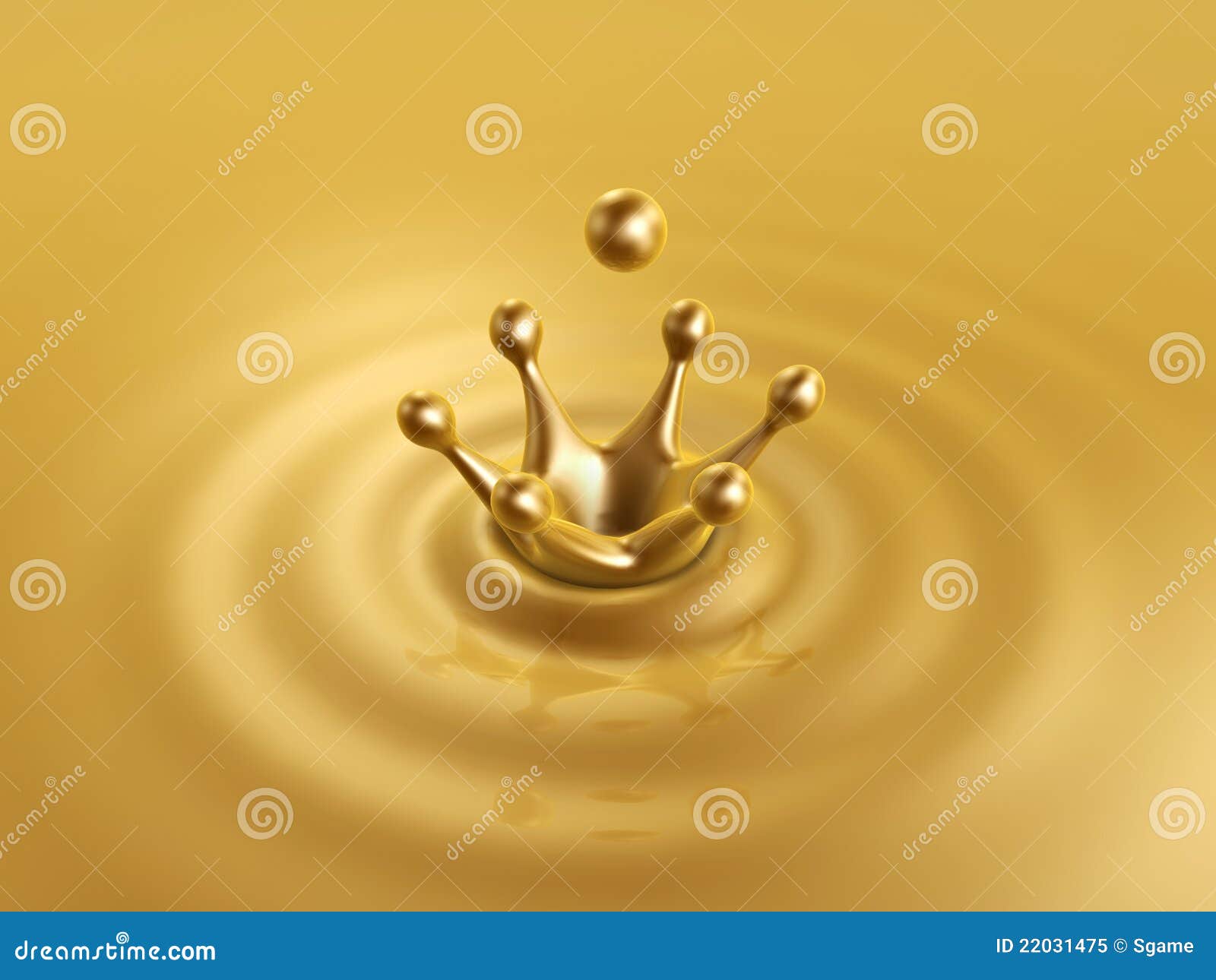 Golden Liquid Drop Crown Stock Illustrations – 61 Golden Liquid Drop ...