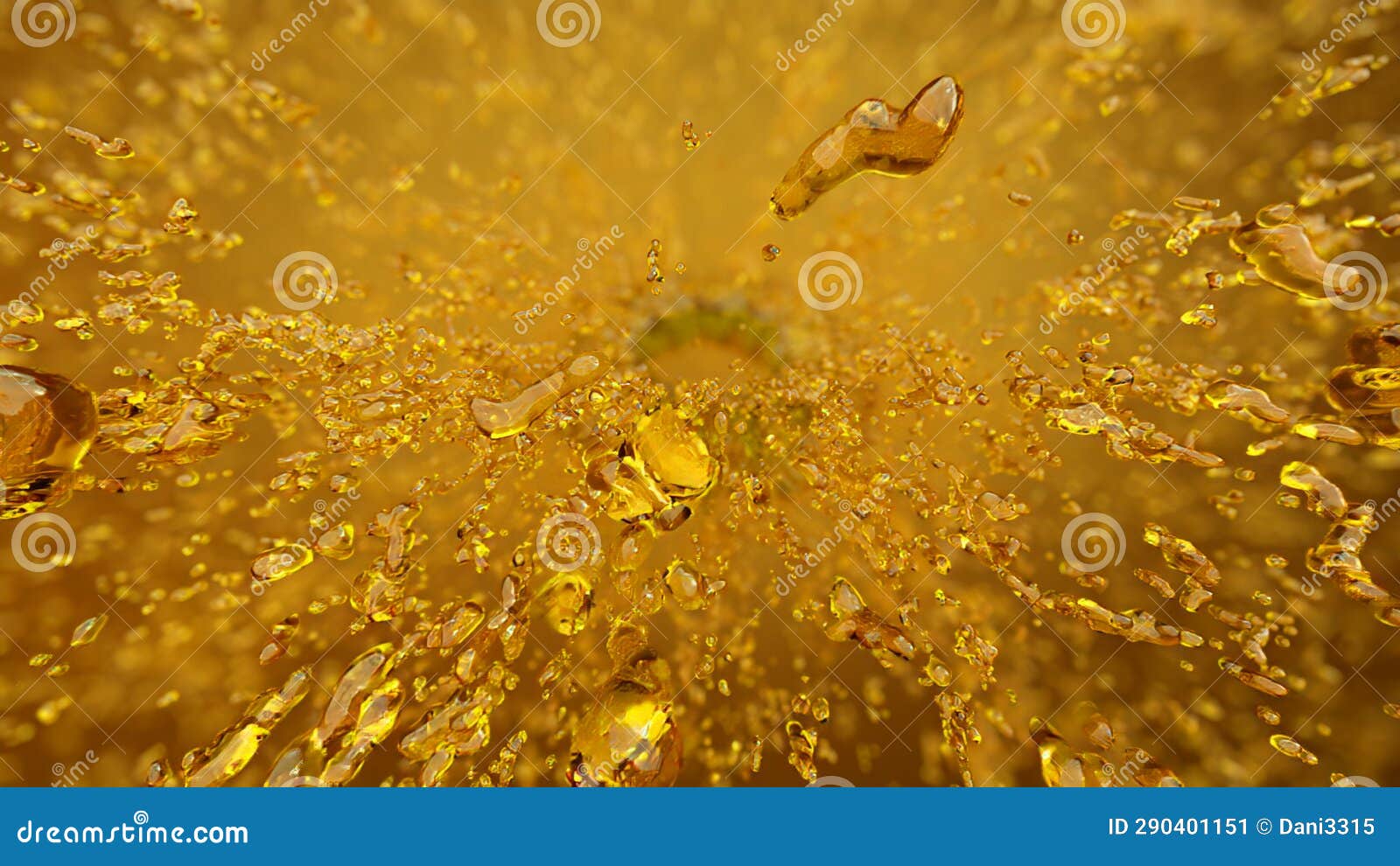 Golden Liquid Ring Unveiled In Radiant Transformation Royalty-Free ...