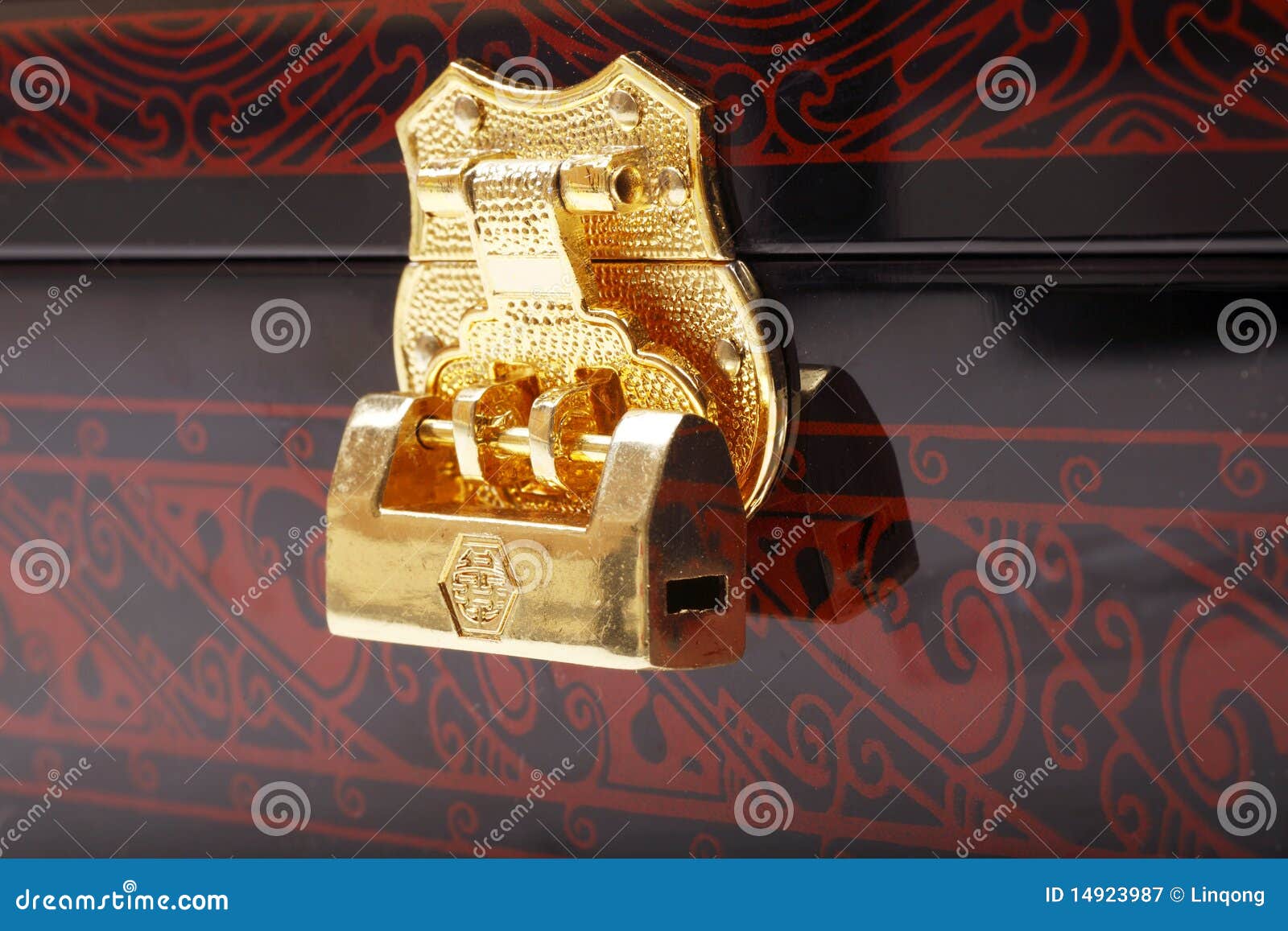 Golden lock stock image. Image of asia, traditional, chinese - 14923987