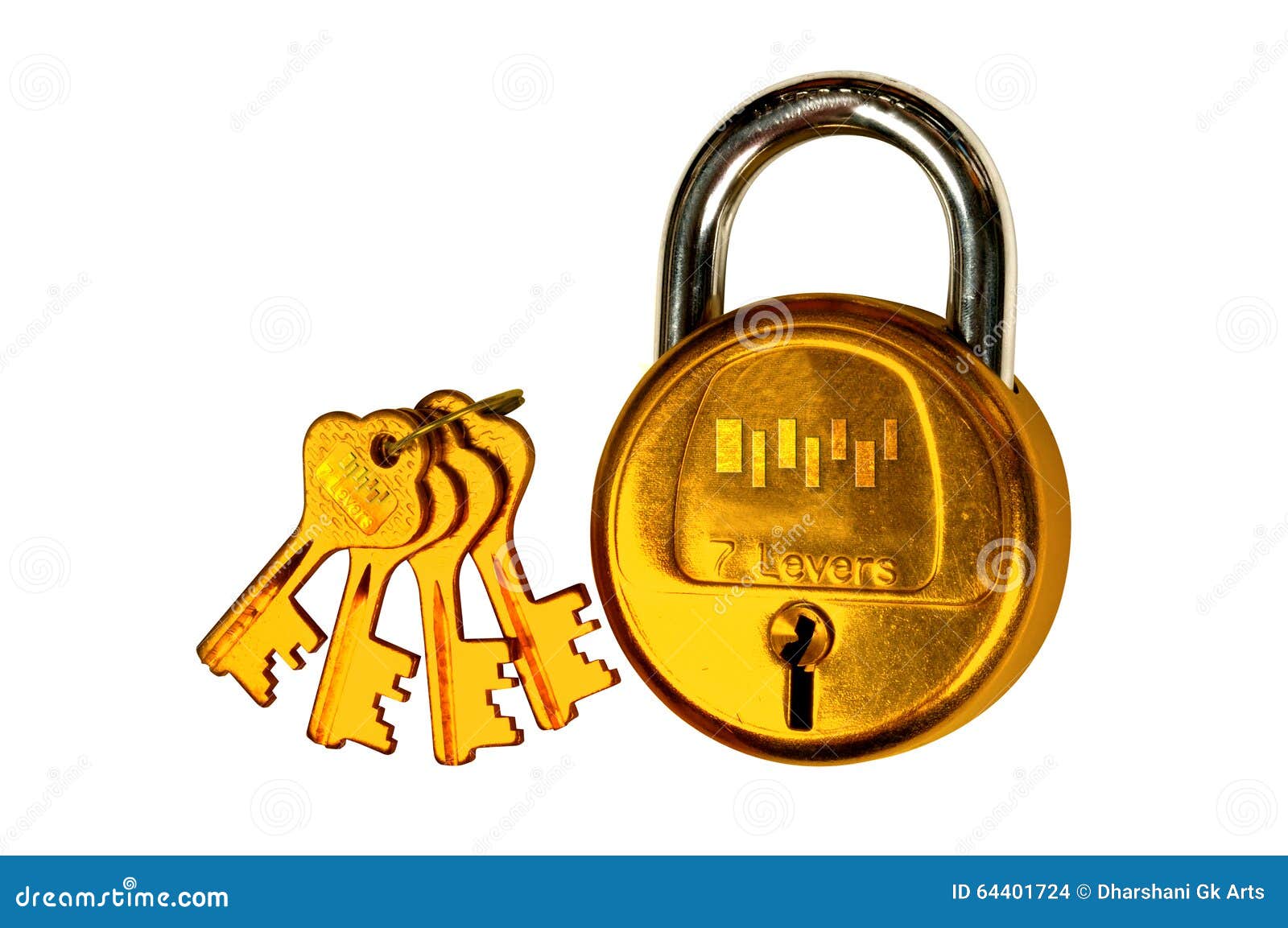 Golden lock and key stock photo. Image of antique, open - 64401724