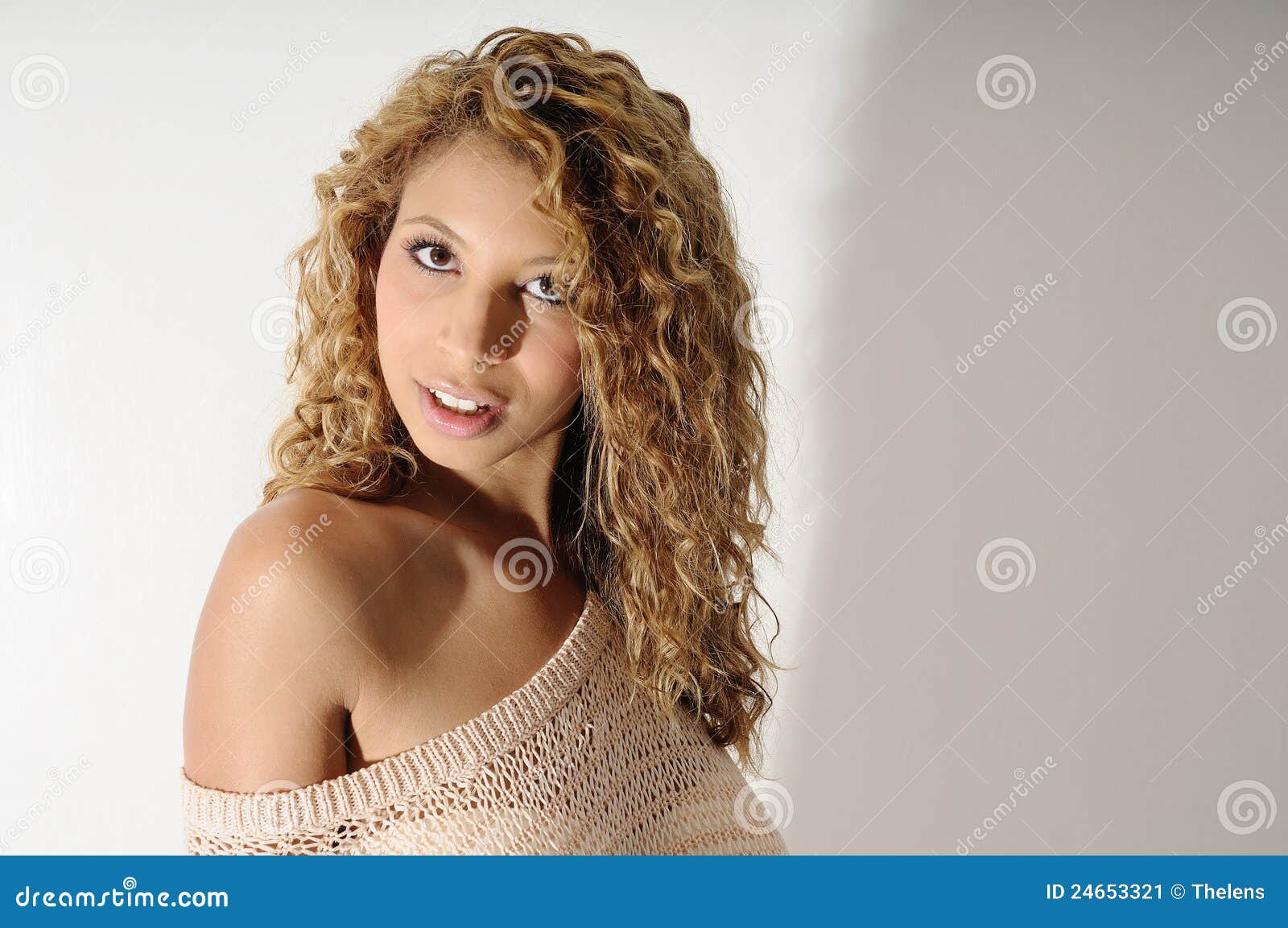 Golden Locks stock image. Image of bare, attractive, bright - 24653321