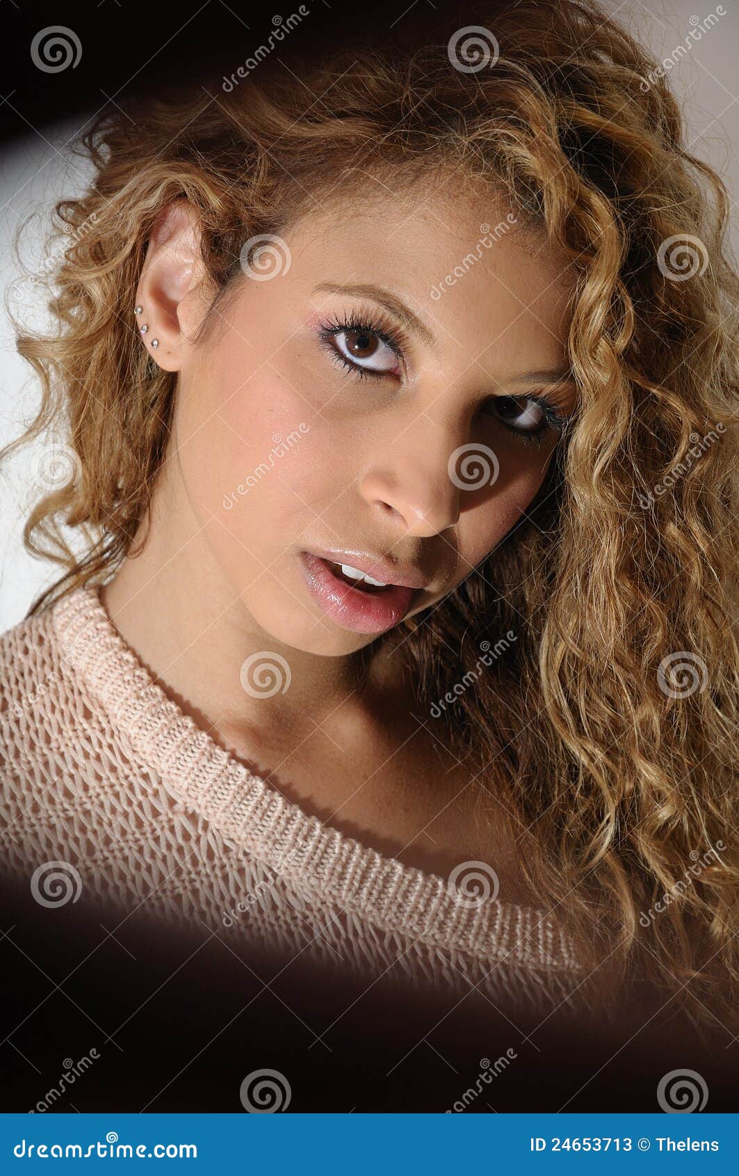 Golden Locks ! stock image. Image of cosmetic, fashion - 24653713