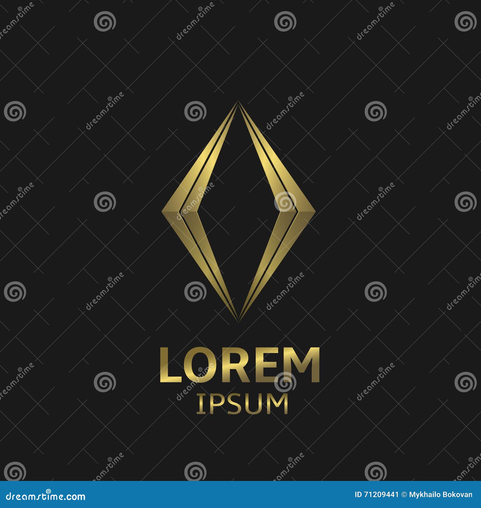 Golden logo icon stock vector. Illustration of graphic - 71209441