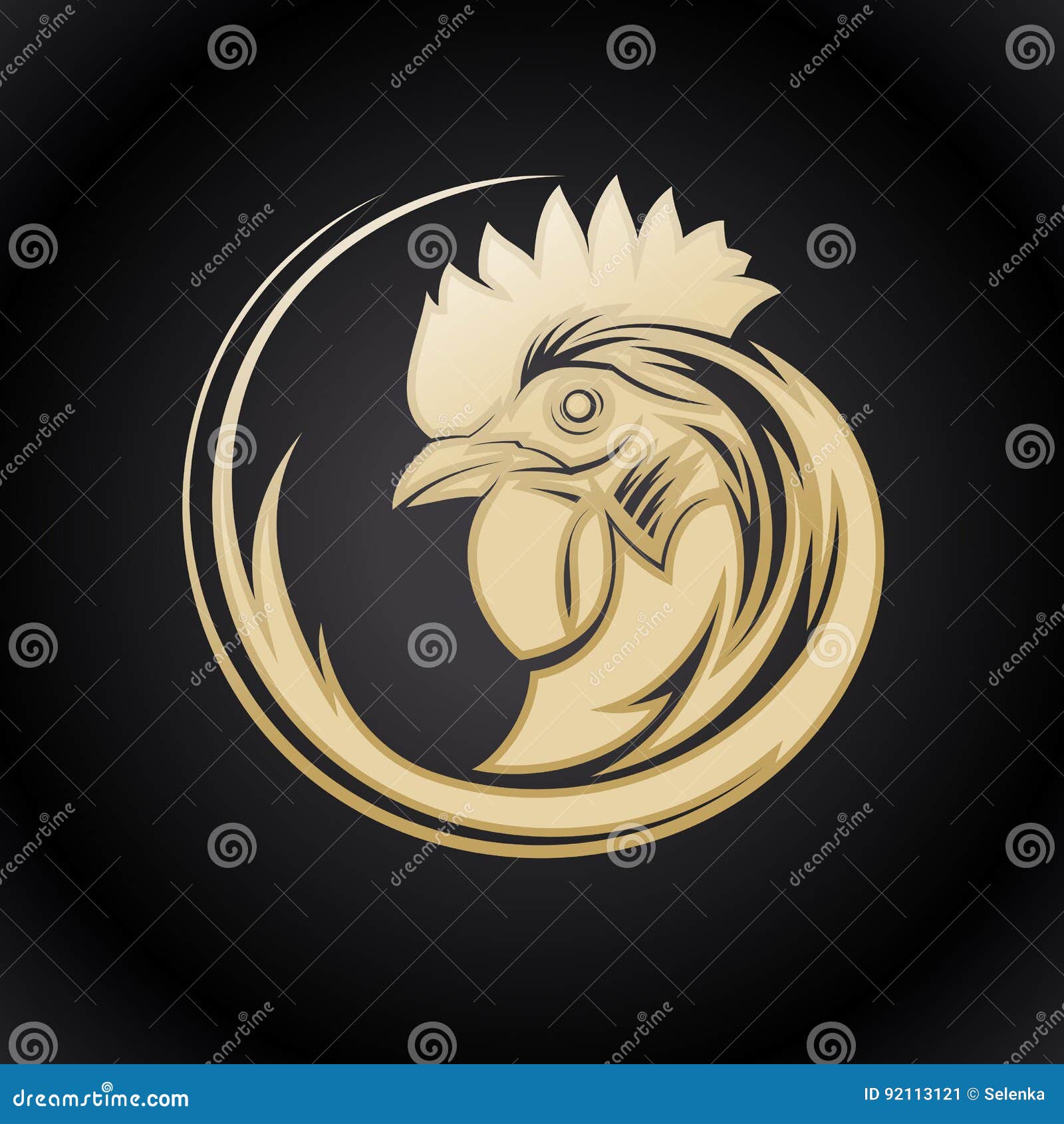 Logo Of A Bantam. It Is Standing Eps 10 Vector Illustration ...