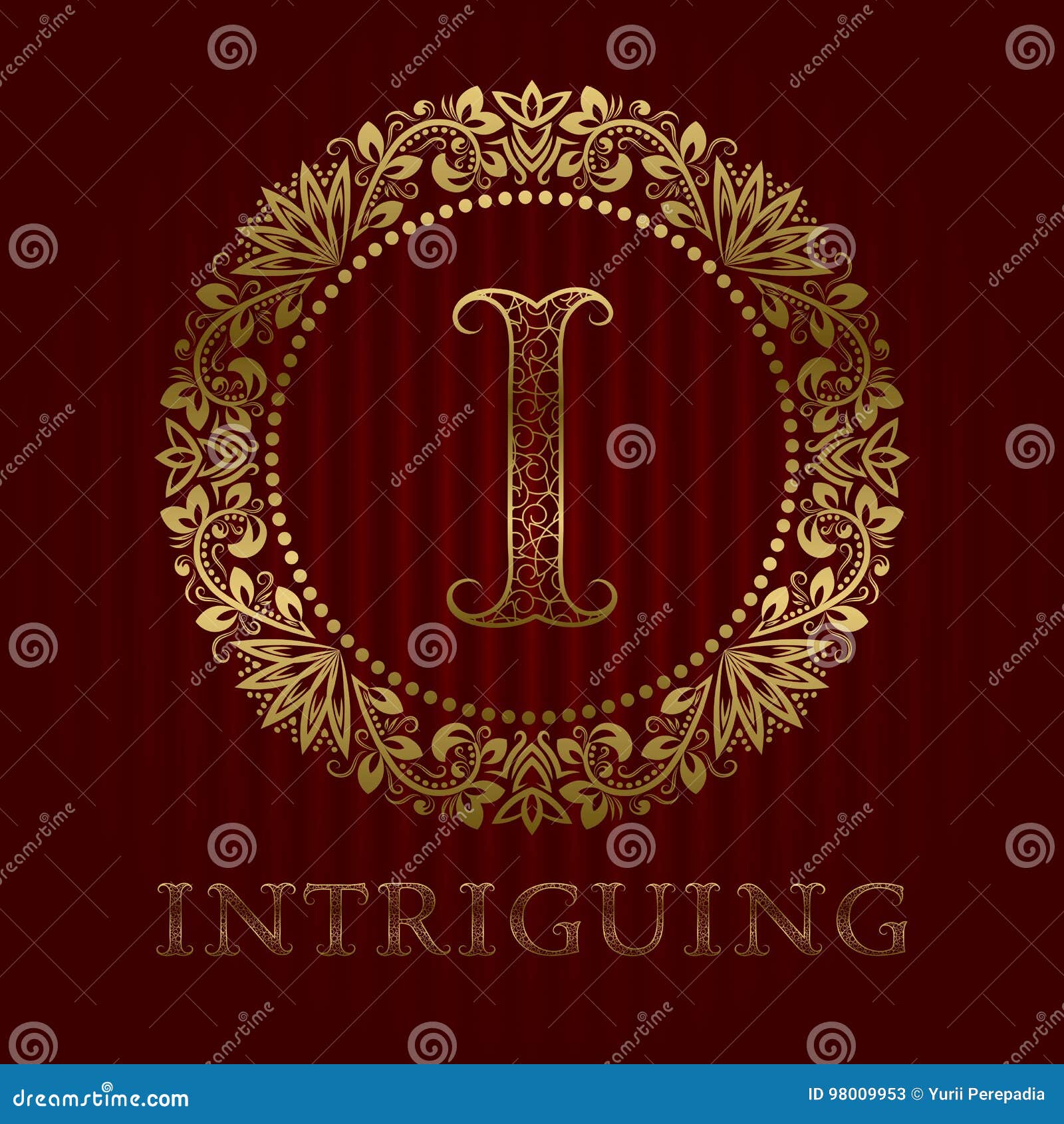 Golden Logo Template for Intriguing Boutique Stock Vector ...