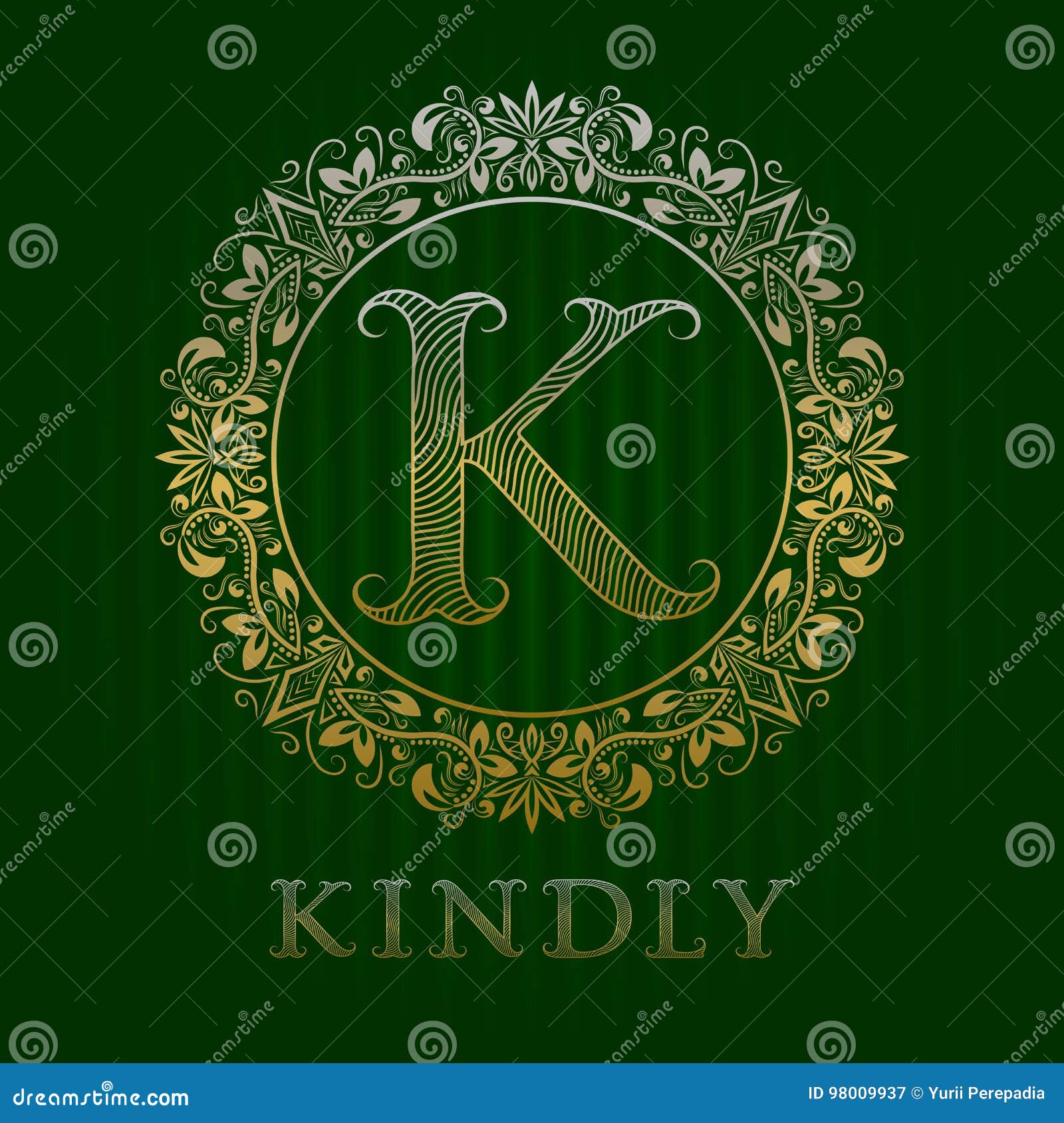 Golden Logo Template for Kindly Boutique Stock Vector - Illustration of ...