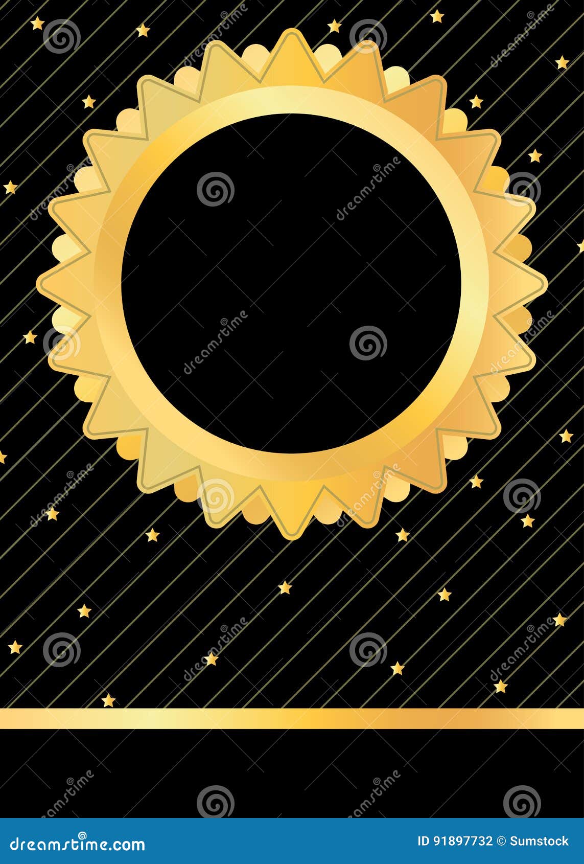 Golden Luxurious Flyer or Invitation Layout Stock Vector - Illustration ...