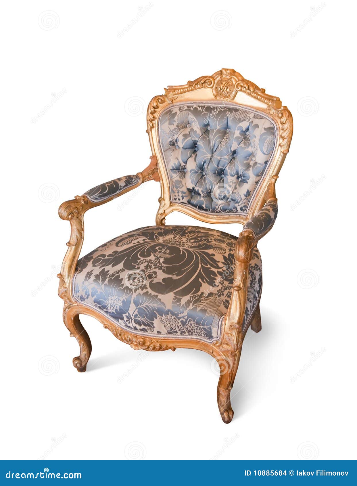 Golden luxury chair stock photo. Image of royal, tapestry - 10885684