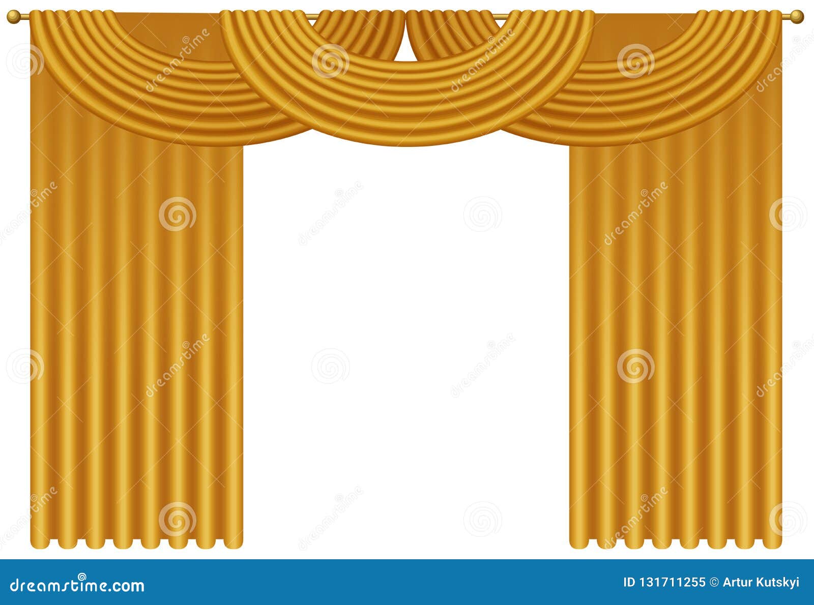 Realistic Red Curtains. Theater Stage Borders, 3D Elegant Backdrop ...