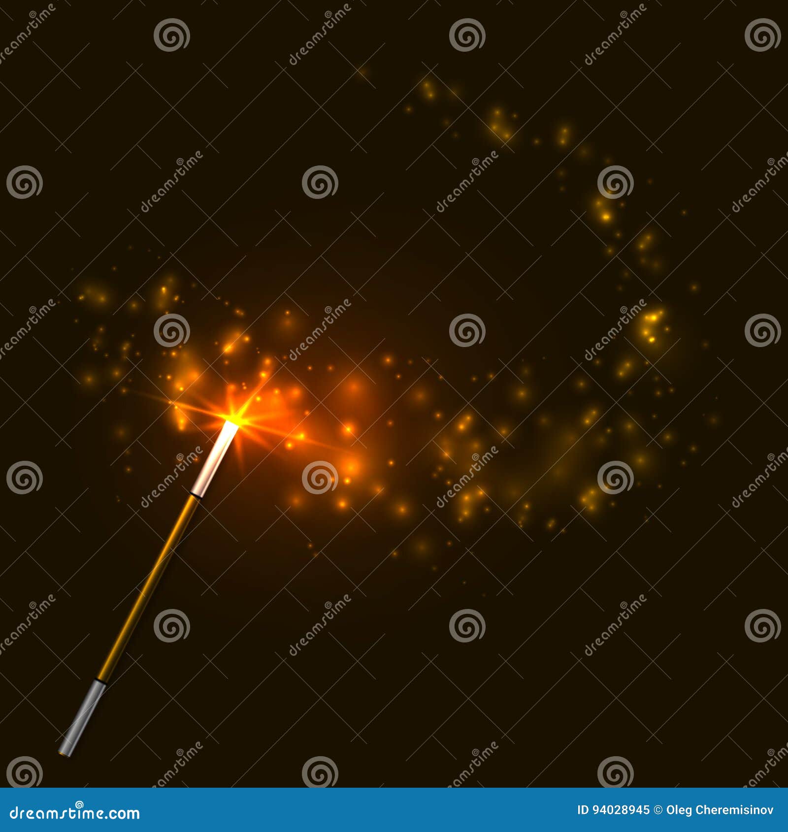 Golden Magic Wand Stock Illustrations – 608 Golden Magic Wand Stock ...