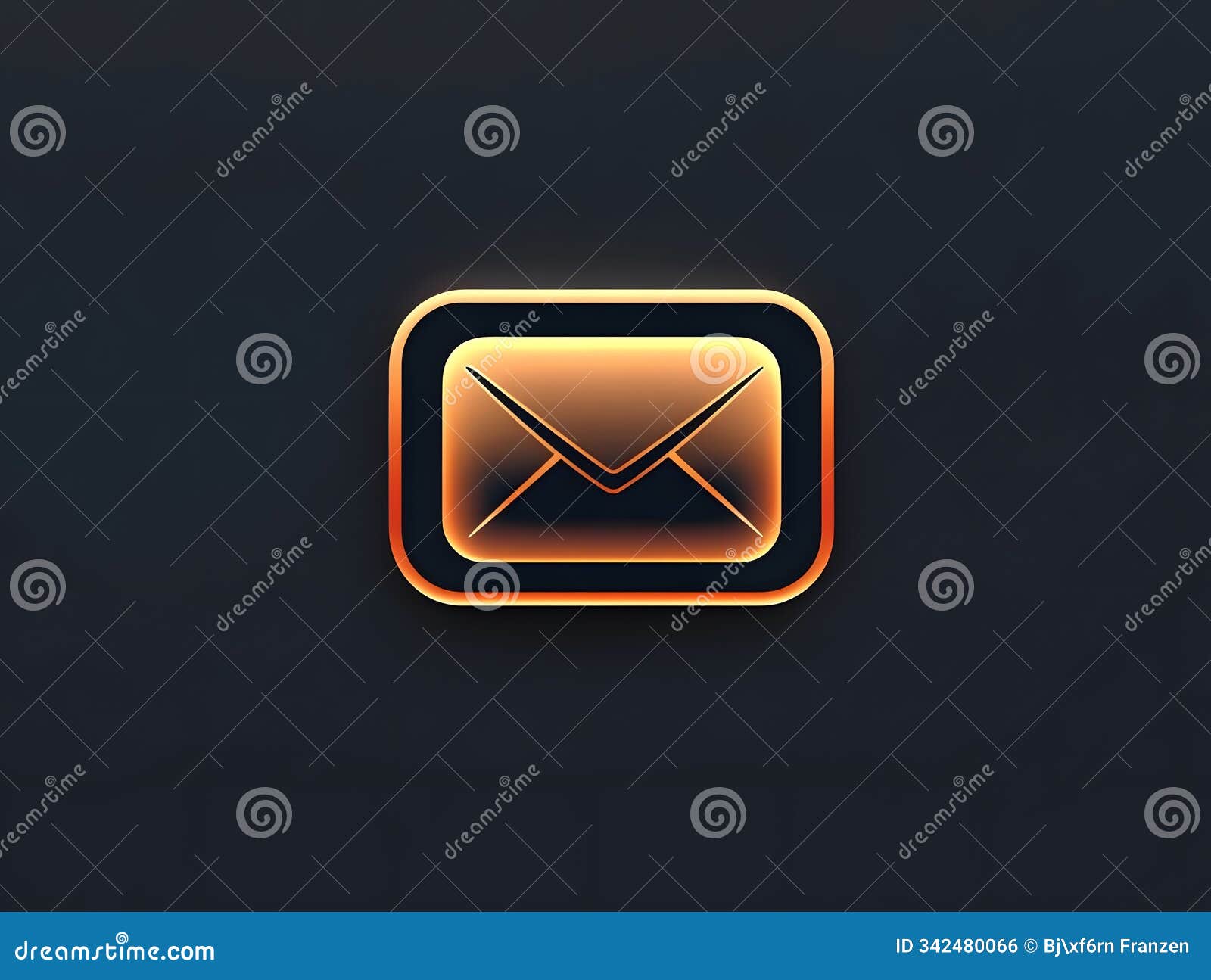 Golden Mail E-mail Message Letter Icon Logo Symbol Stock Illustration ...
