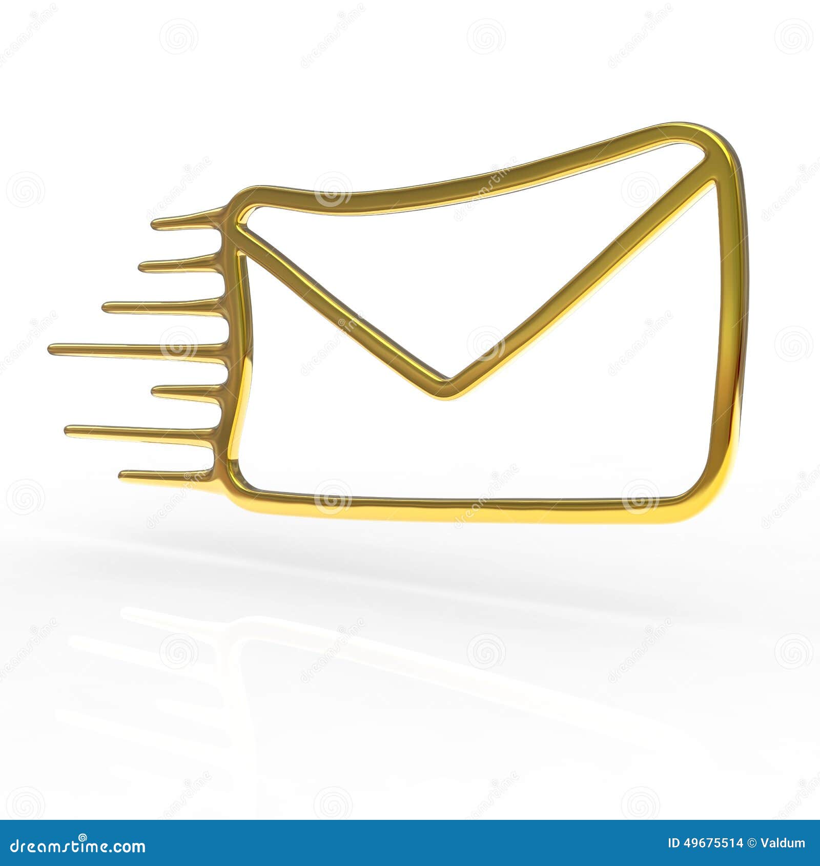 Golden mail icon stock illustration. Illustration of digital - 49675514