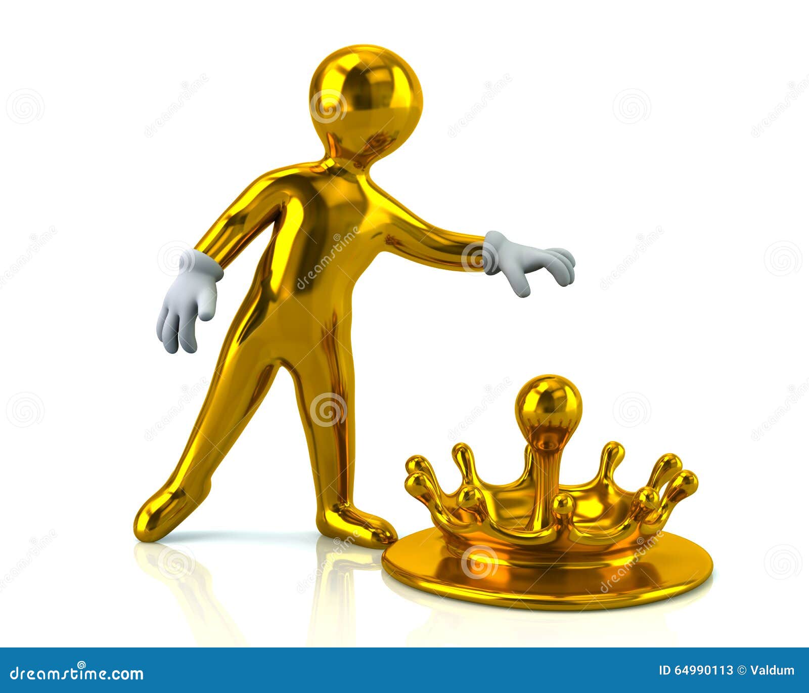 Golden man and splashes stock illustration. Illustration of character ...