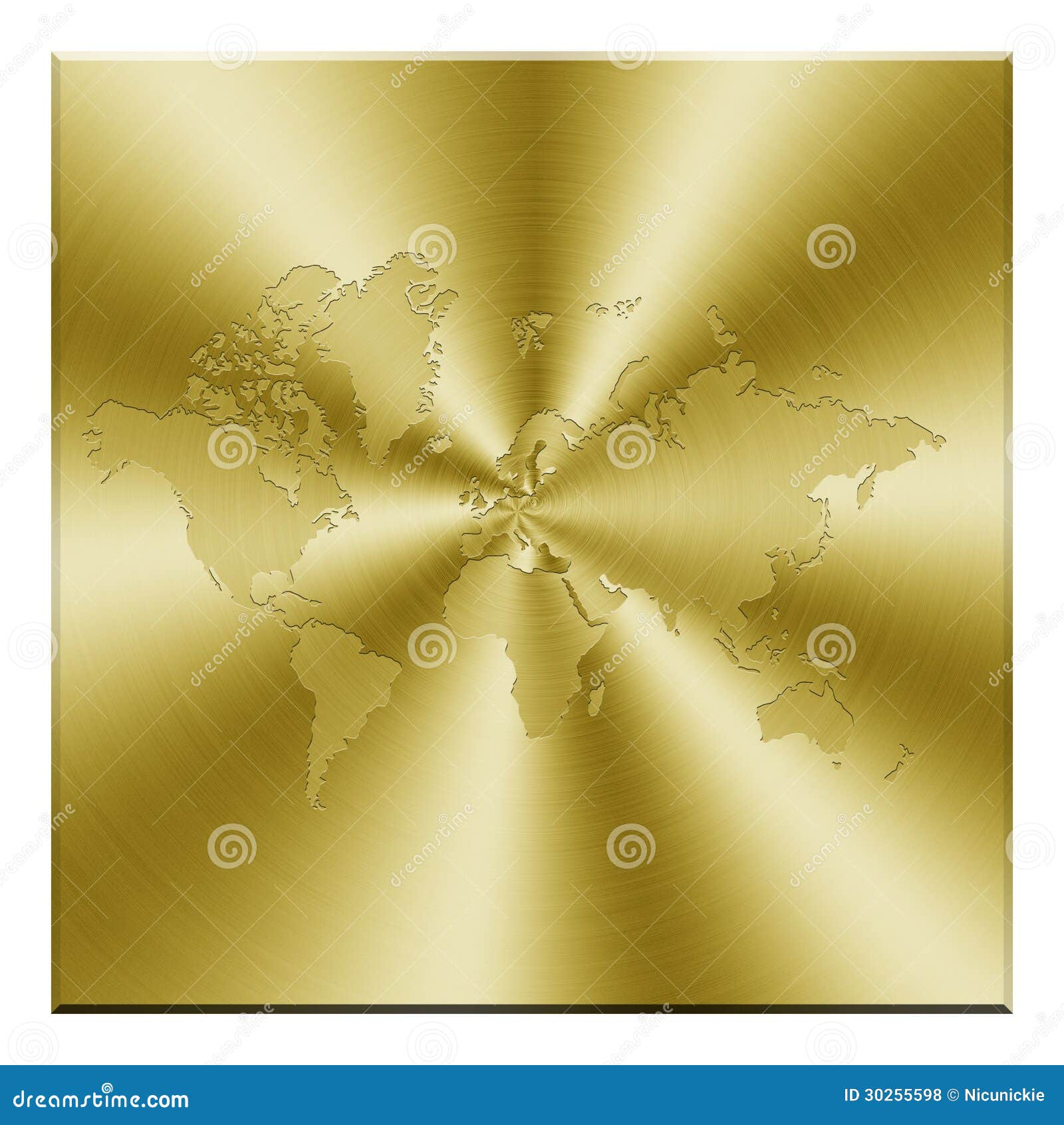 Golden map stock illustration. Illustration of latitude - 30255598