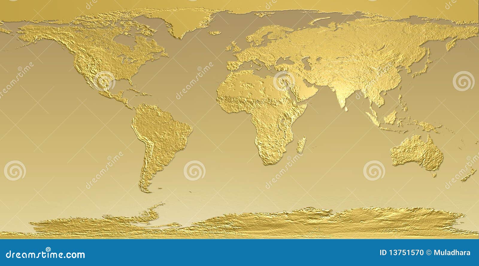 Golden map of Earth stock illustration. Illustration of scope - 13751570