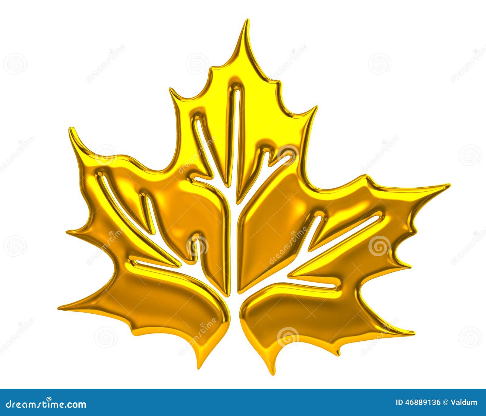 Golden maple leaf stock illustration. Illustration of environment ...