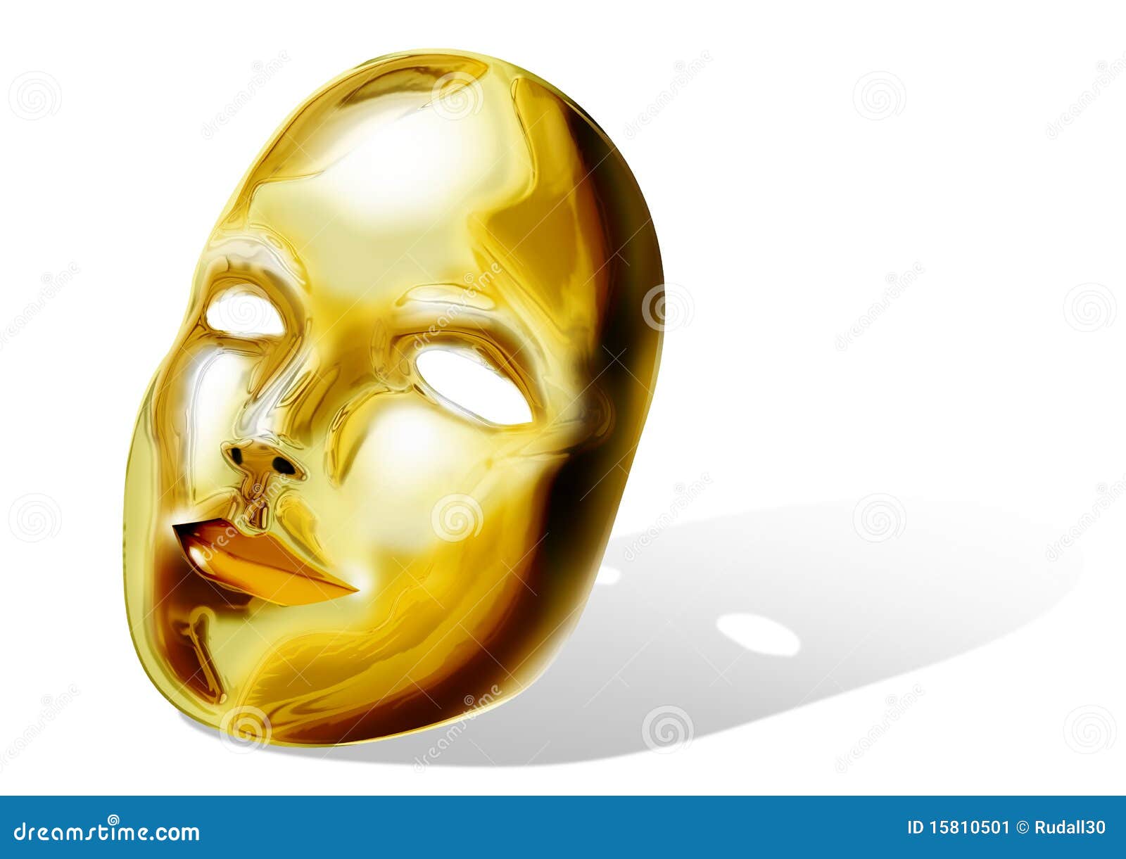 Golden Mask stock illustration. Illustration of gold - 15810501