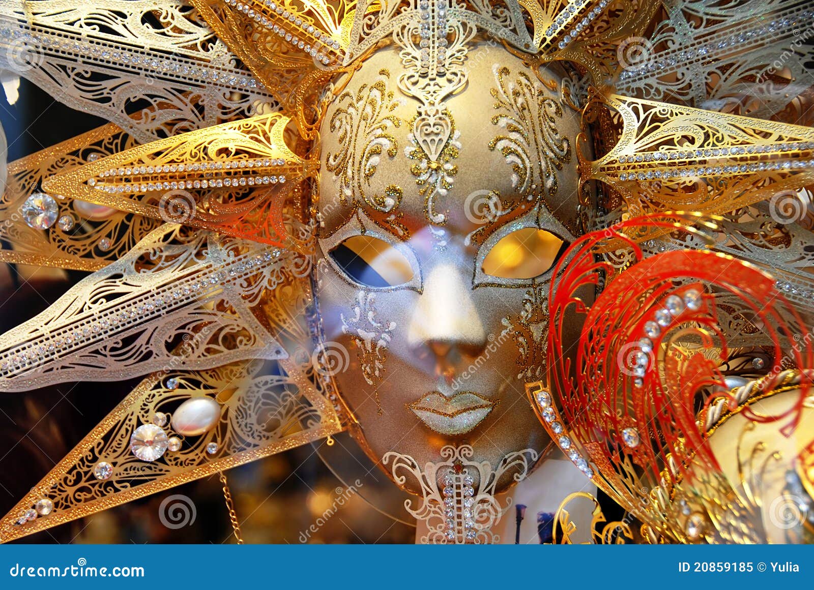 Golden mask stock image. Image of precious, luxury, medieval - 20859185