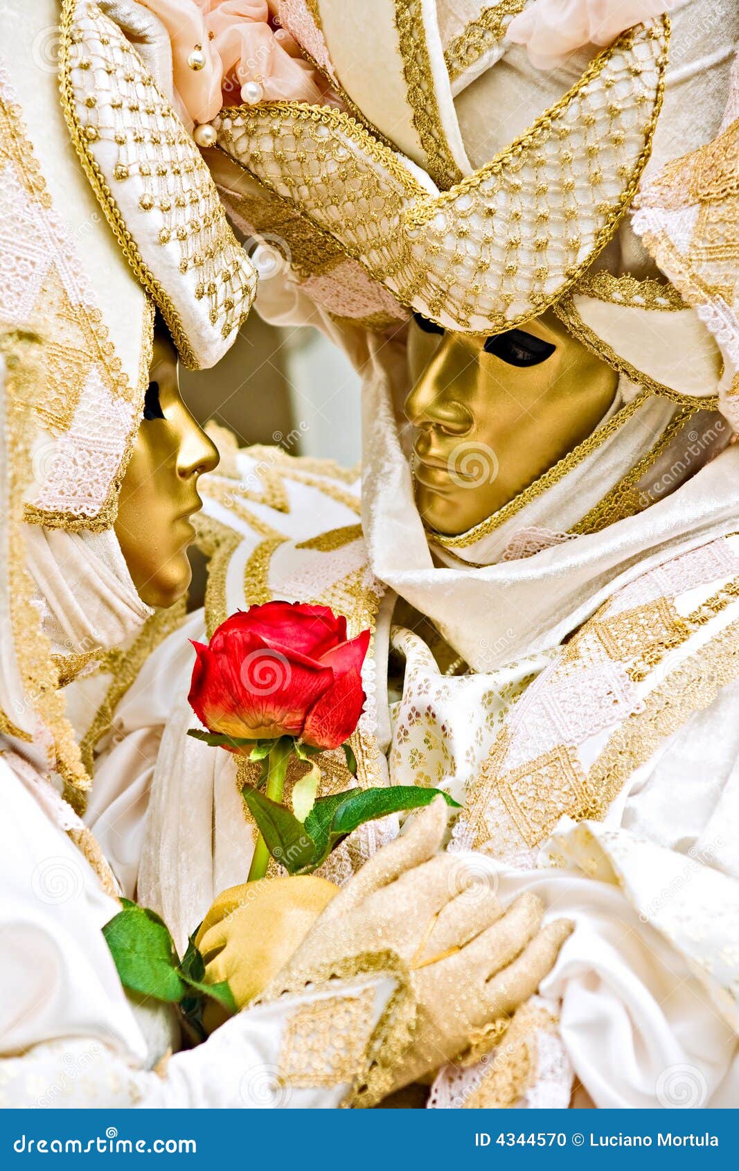 Golden Mask. stock photo. Image of attraente, carnevale - 4344570