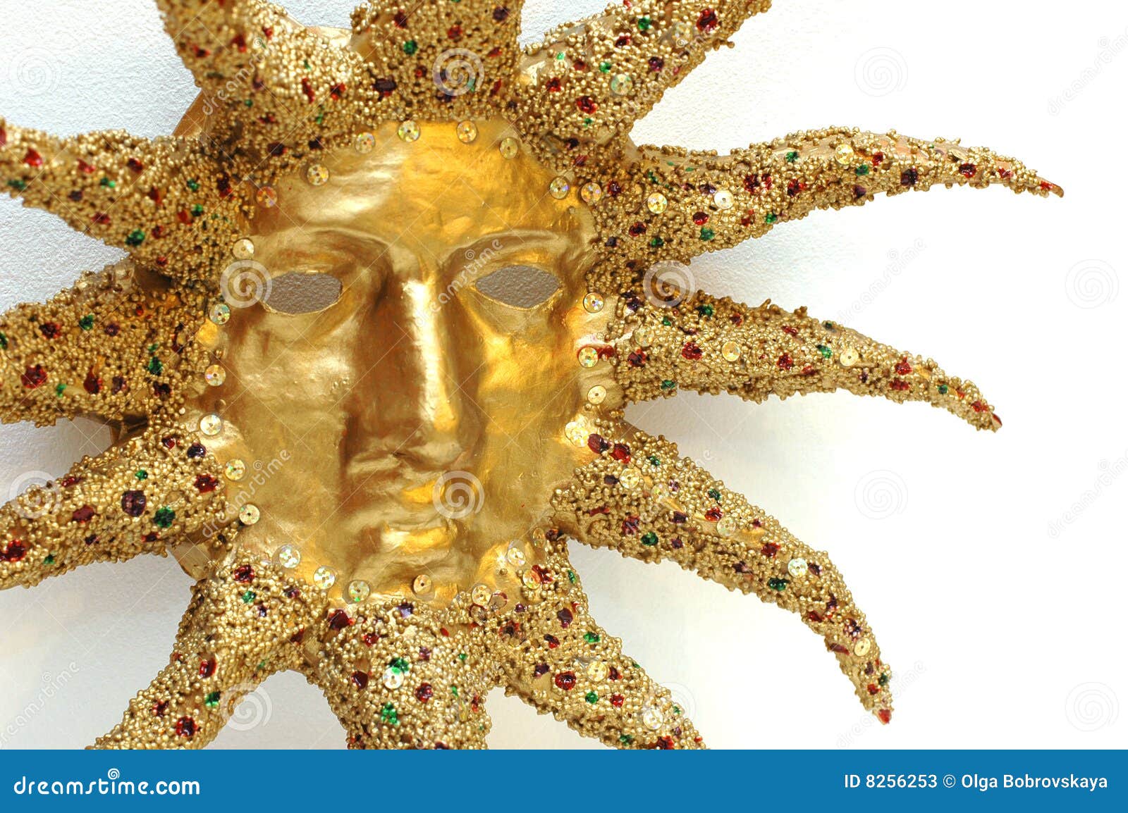 Golden mask of sun stock image. Image of rays, field, symbol - 8256253