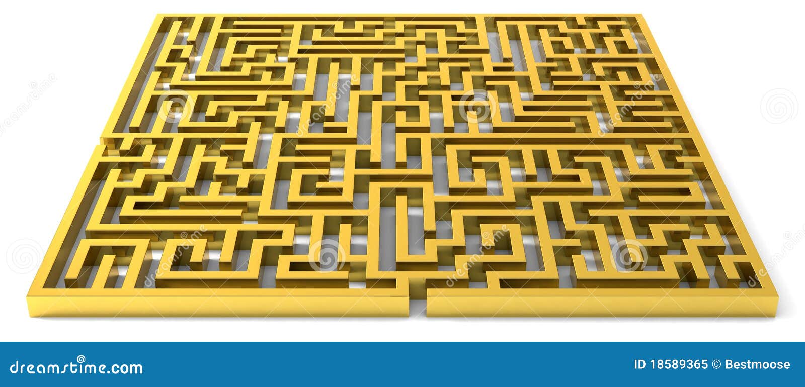 Golden maze stock illustration. Illustration of gold - 18589365