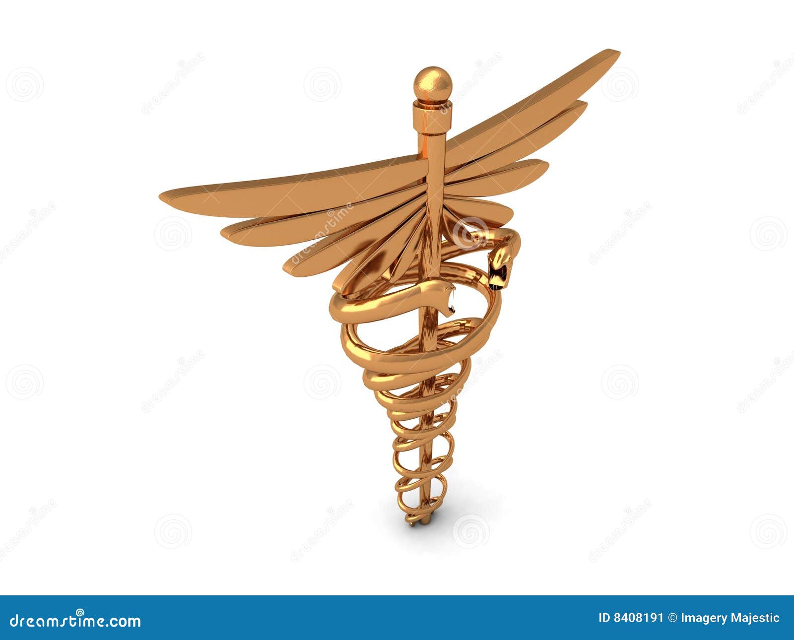 Golden medical symbol stock illustration. Illustration of rendering ...