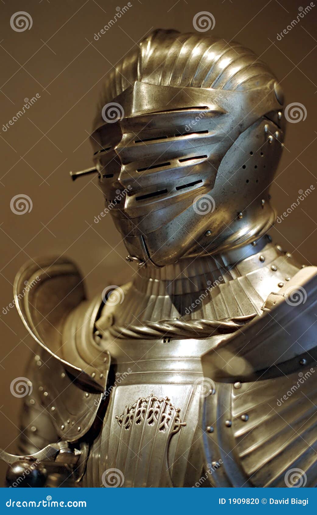 Golden Medieval Armor stock photo. Image of warfare, suit - 1909820