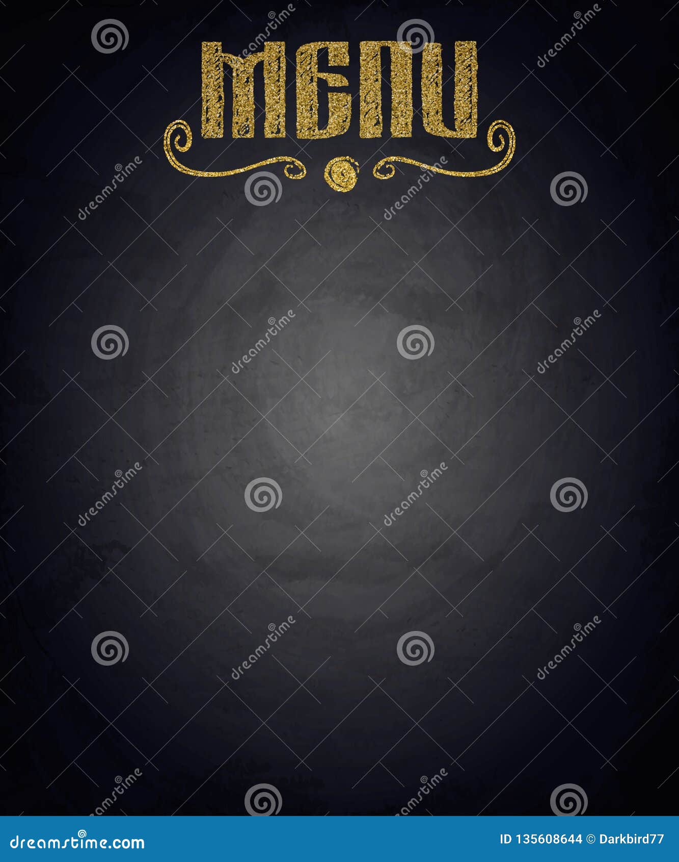 Golden Menu With Purple Background Vector Illustration | CartoonDealer ...
