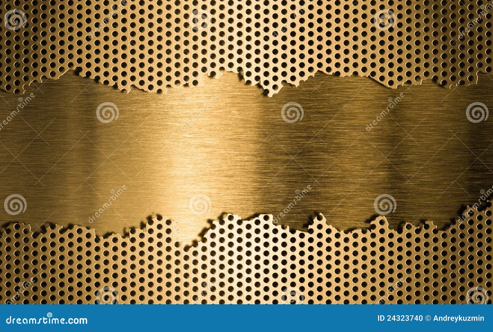 Golden Metal Background With Red Grid Texture Bronze Plates Royalty ...