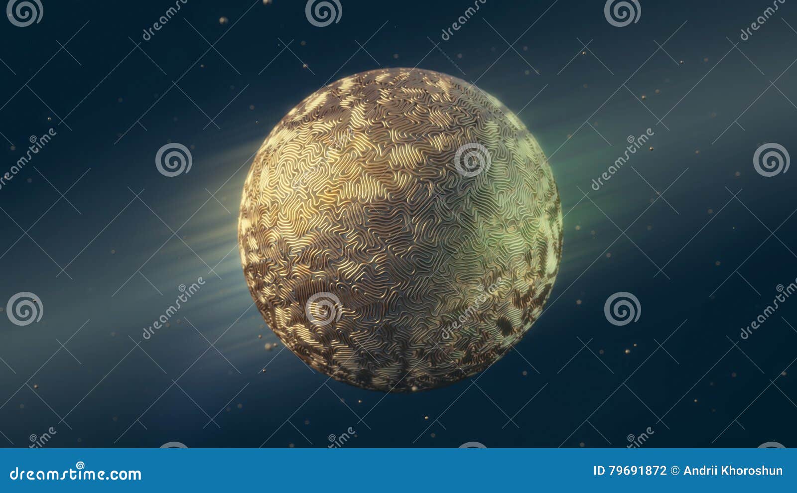 Golden Metal Wire Sphere 3d Rendering Stock Photo - Image of orbits ...