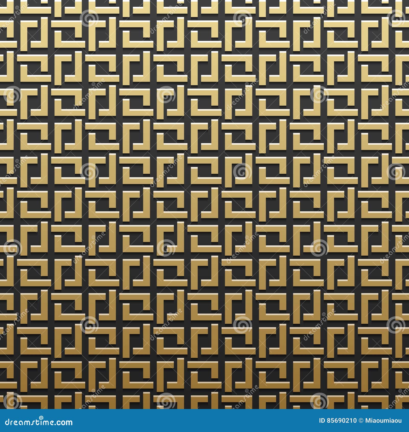 Golden Metallic Background with Geometric Pattern Stock Vector ...