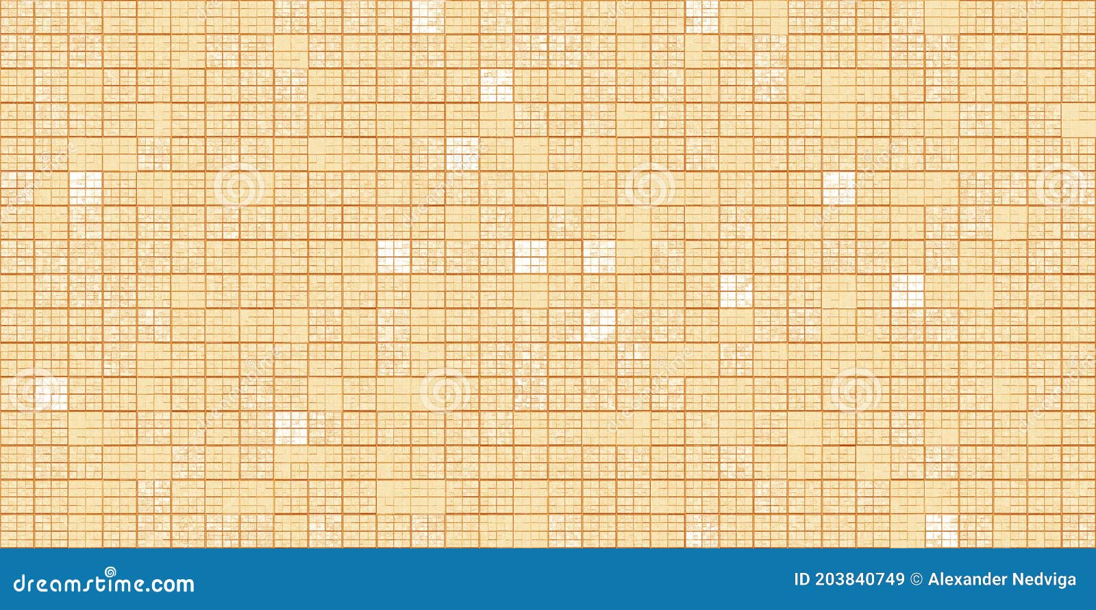 Golden Metallic Square Cells Surface. Seamless Gold Pattern Stock ...