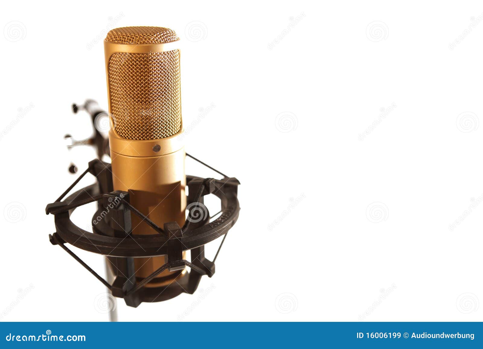 Golden microphone stock image. Image of arts, performance - 16006199