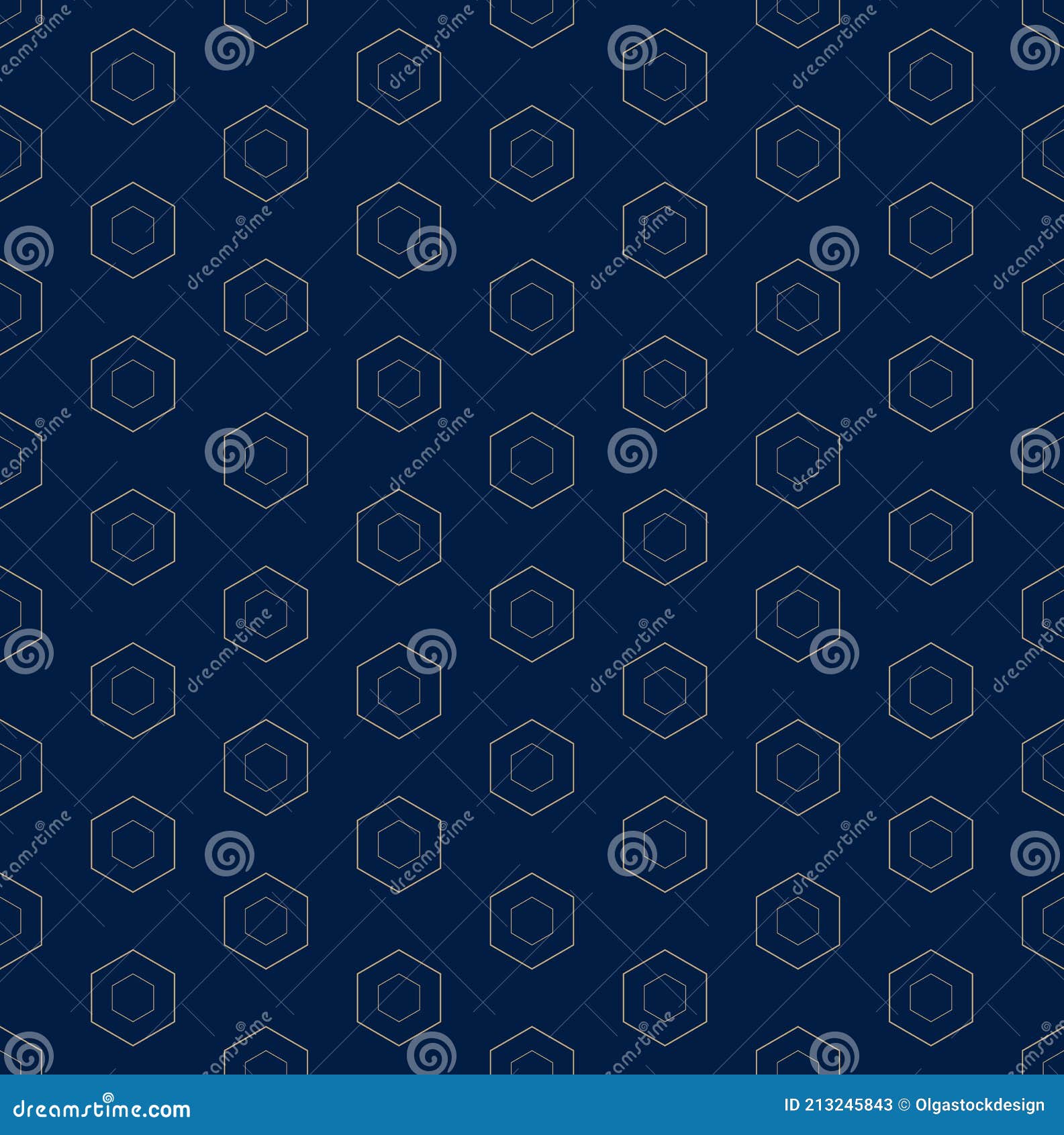 Golden Minimalist Vector Seamless Pattern. Abstract Geometric Hexagon ...