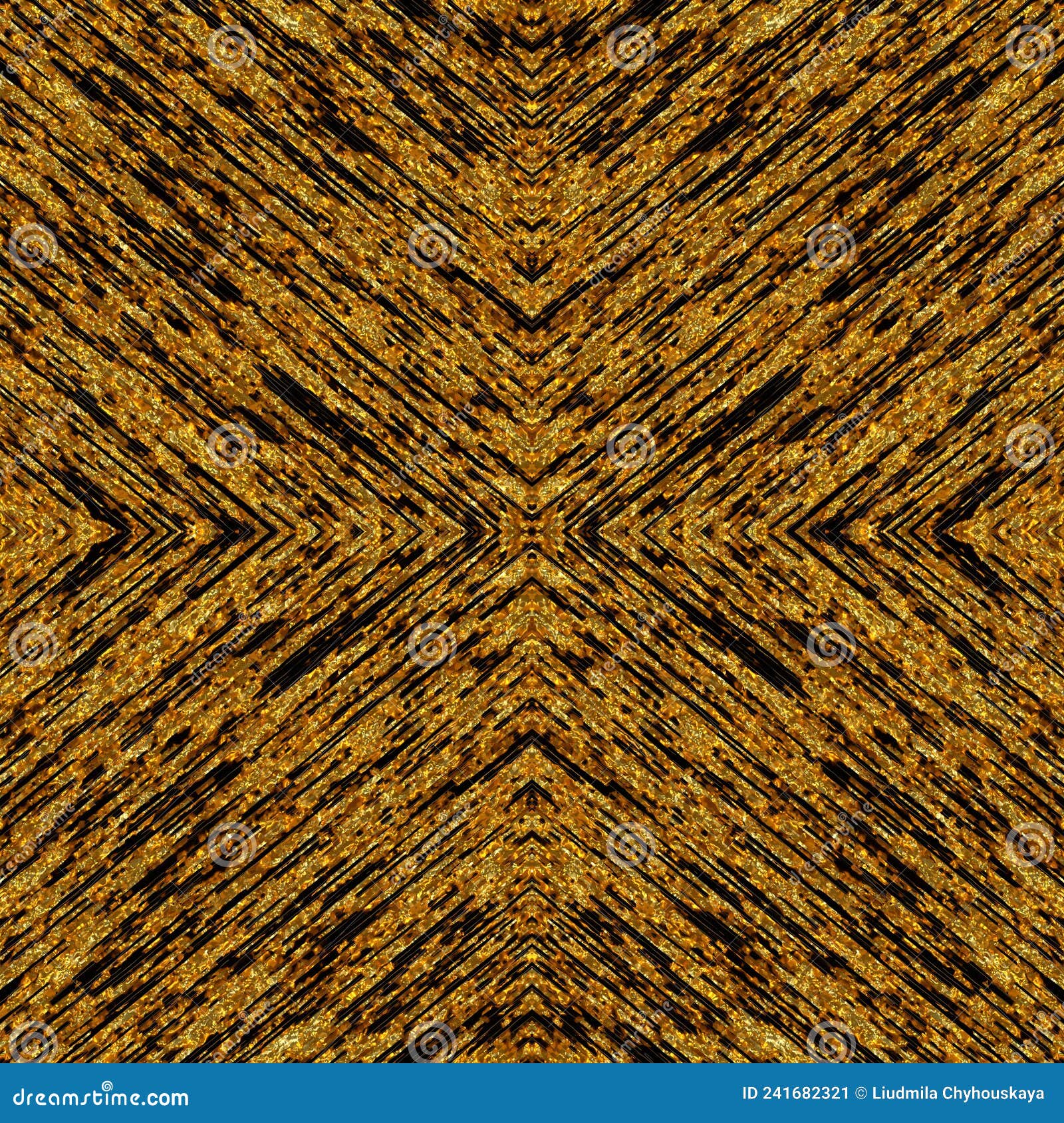Golden Mirror Seamless Texture with Strong Diagonal Noise. Golden ...