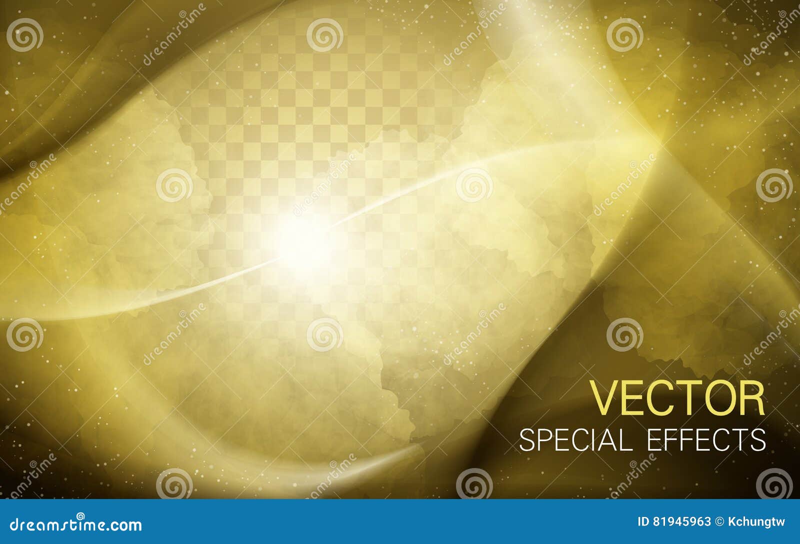 Golden Mist Background Element Stock Vector - Illustration of shine ...