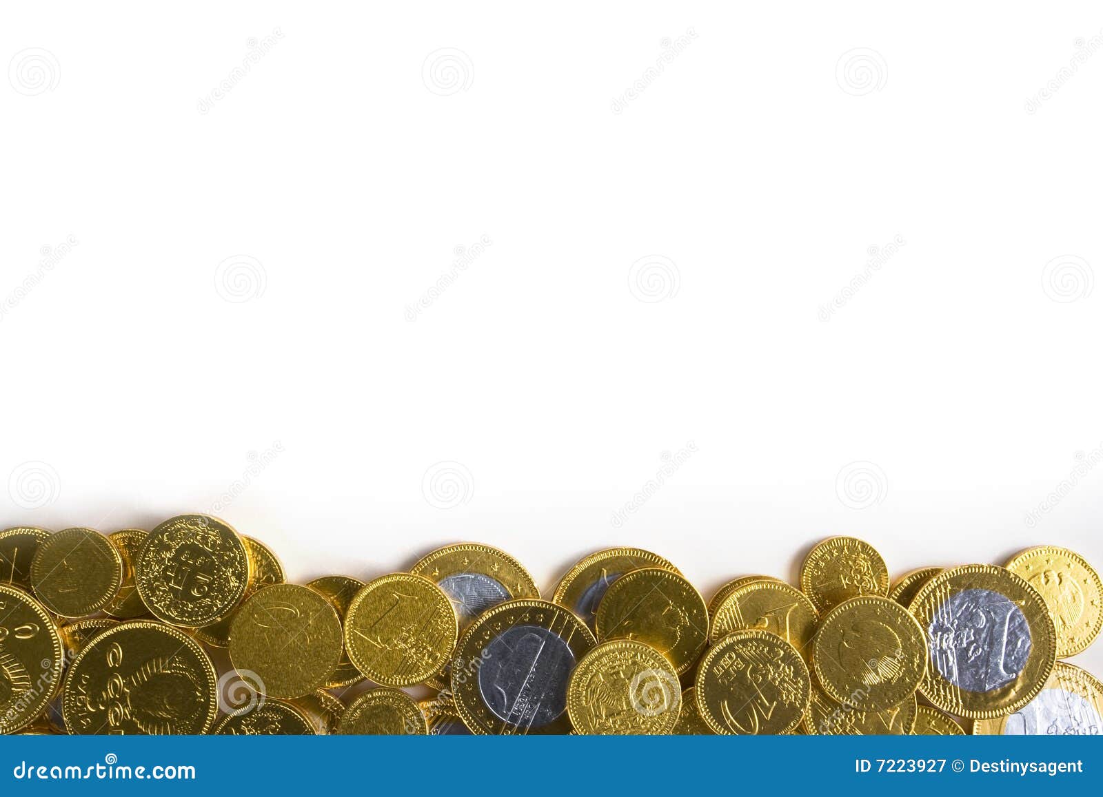 Golden Money Background stock image. Image of copy, pile - 7223927