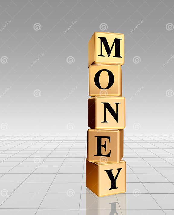 Golden Money with Reflection Stock Illustration - Illustration of euro ...