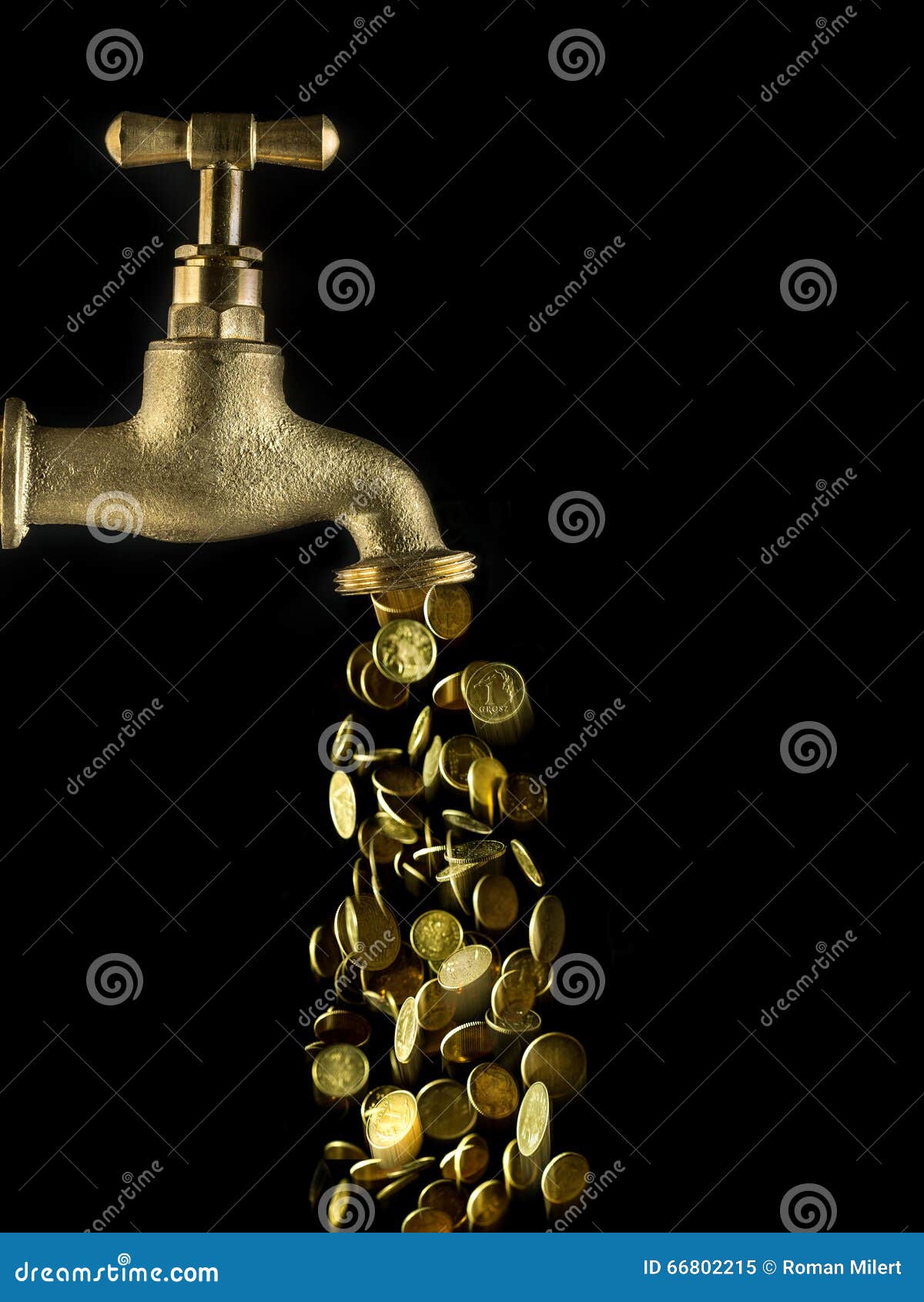 Golden money tab stock image. Image of gold, rich, flow - 66802215