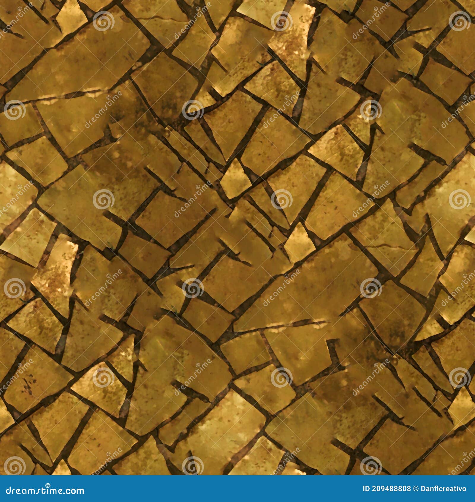 Golden Mosaic Texture Background Stock Photo - Image of luxury ...