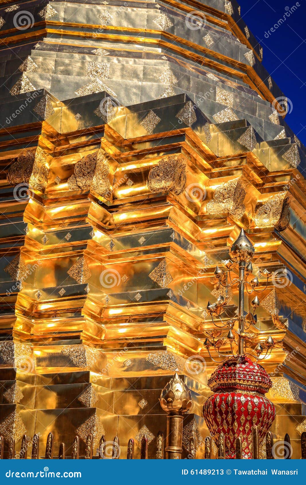 Golden mount stock image. Image of golden, chiangmai - 61489213