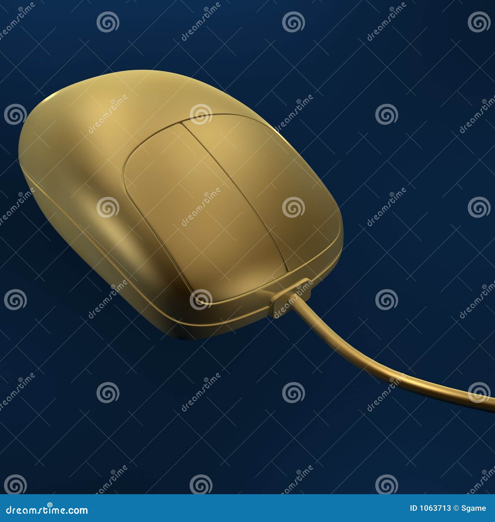 Golden mouse stock image. Image of click, desk, luxury - 1063713