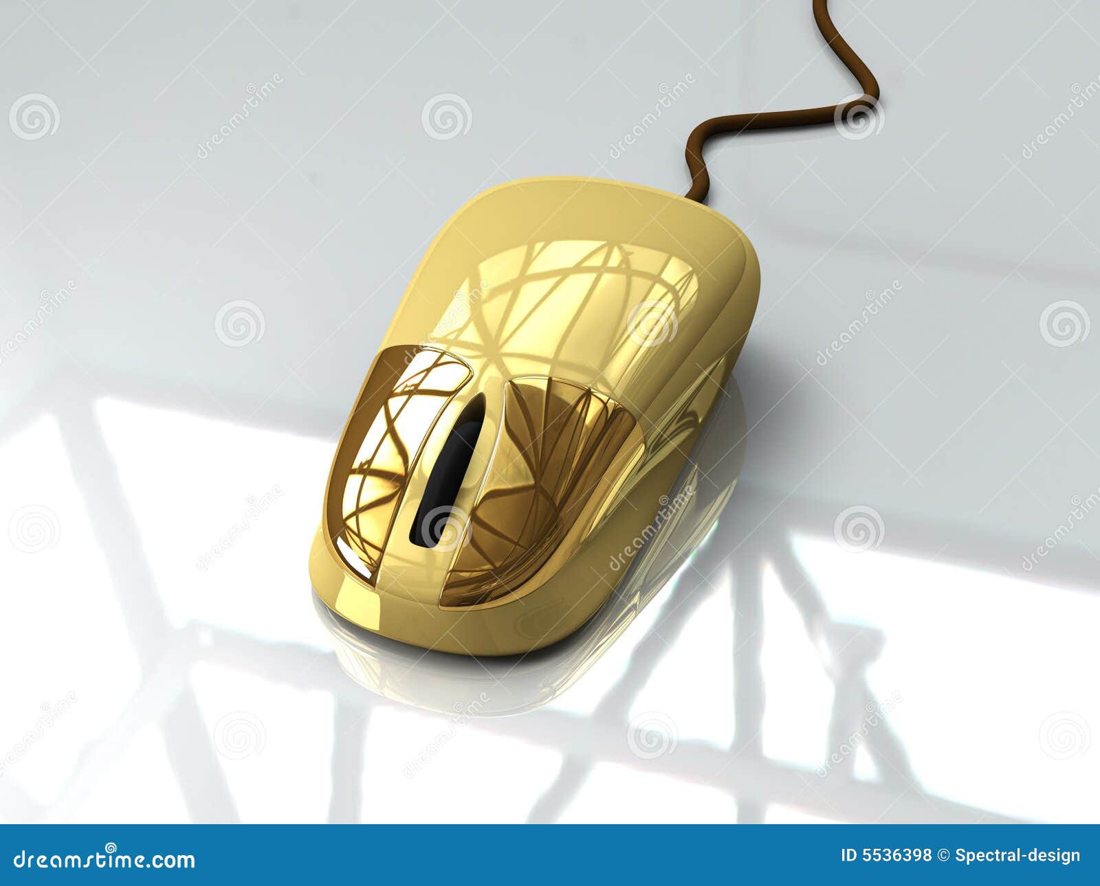 Golden Mouse stock illustration. Illustration of equipment - 5536398